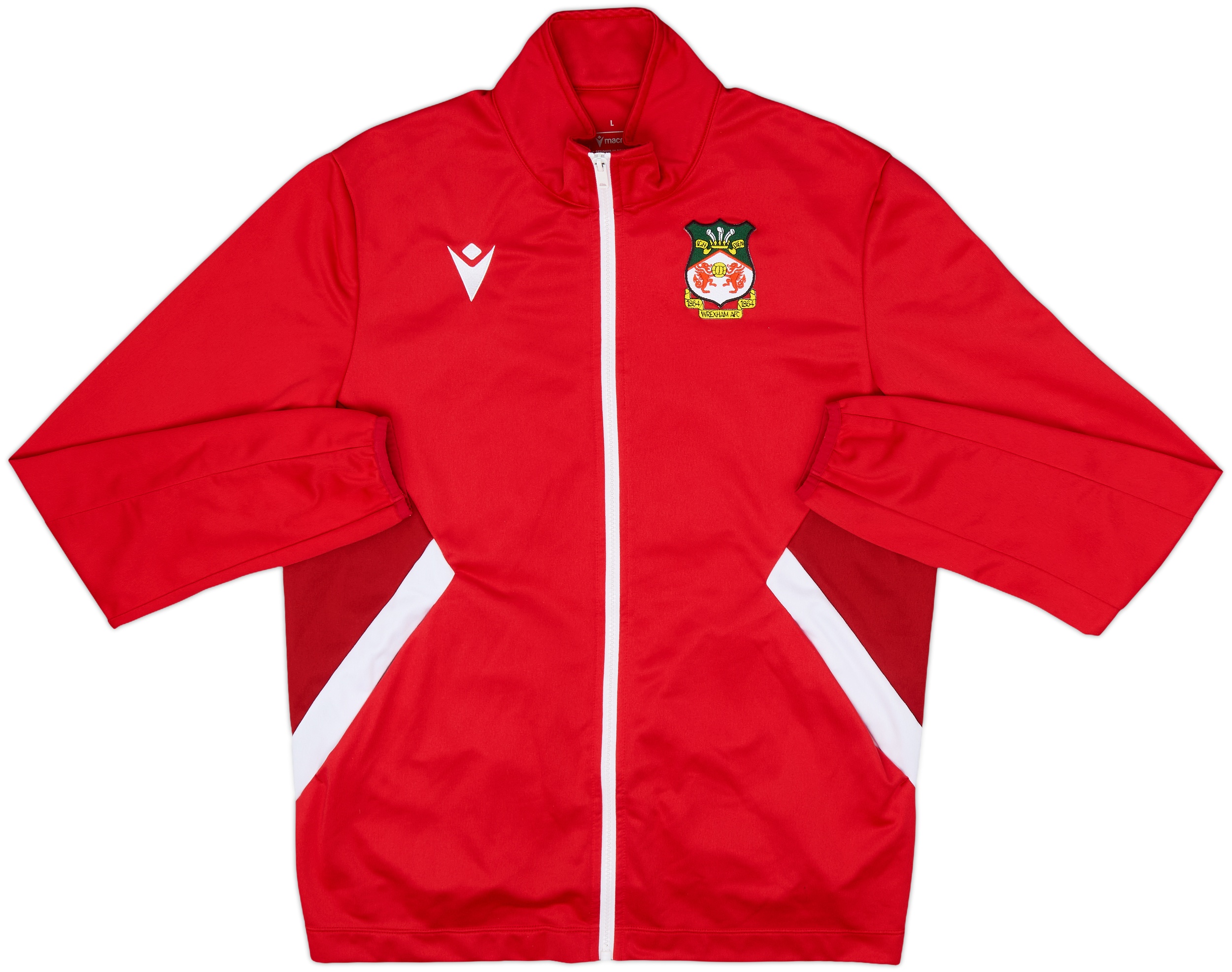 2020-21 Wrexham Macron Track Jacket - 9/10 - (L)