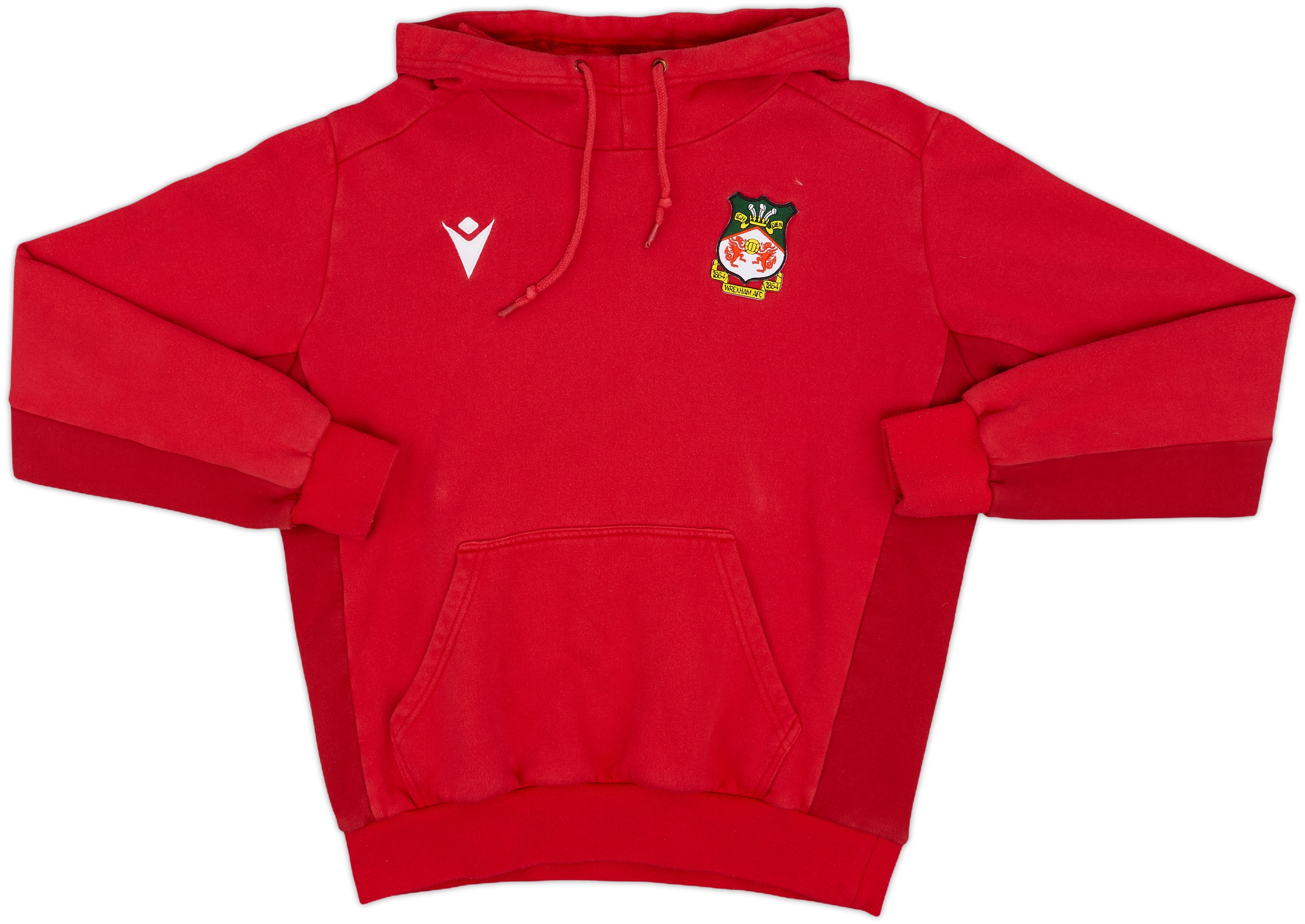 2020-21 Wrexham Macron Hooded Top - 8/10 - (L)