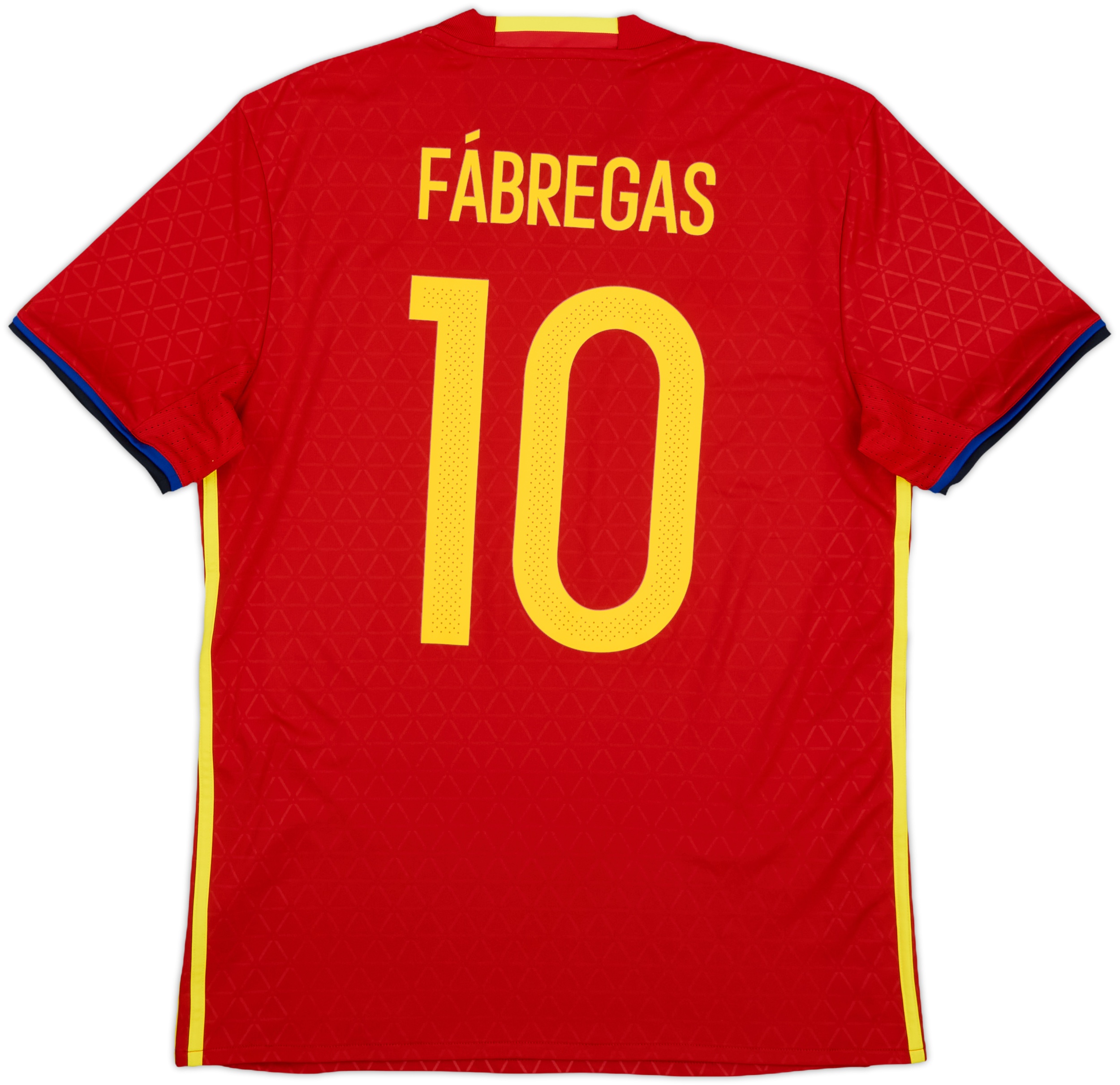 2016-17 Spain Home Shirt Fabregas #10 - 10/10 - (M)