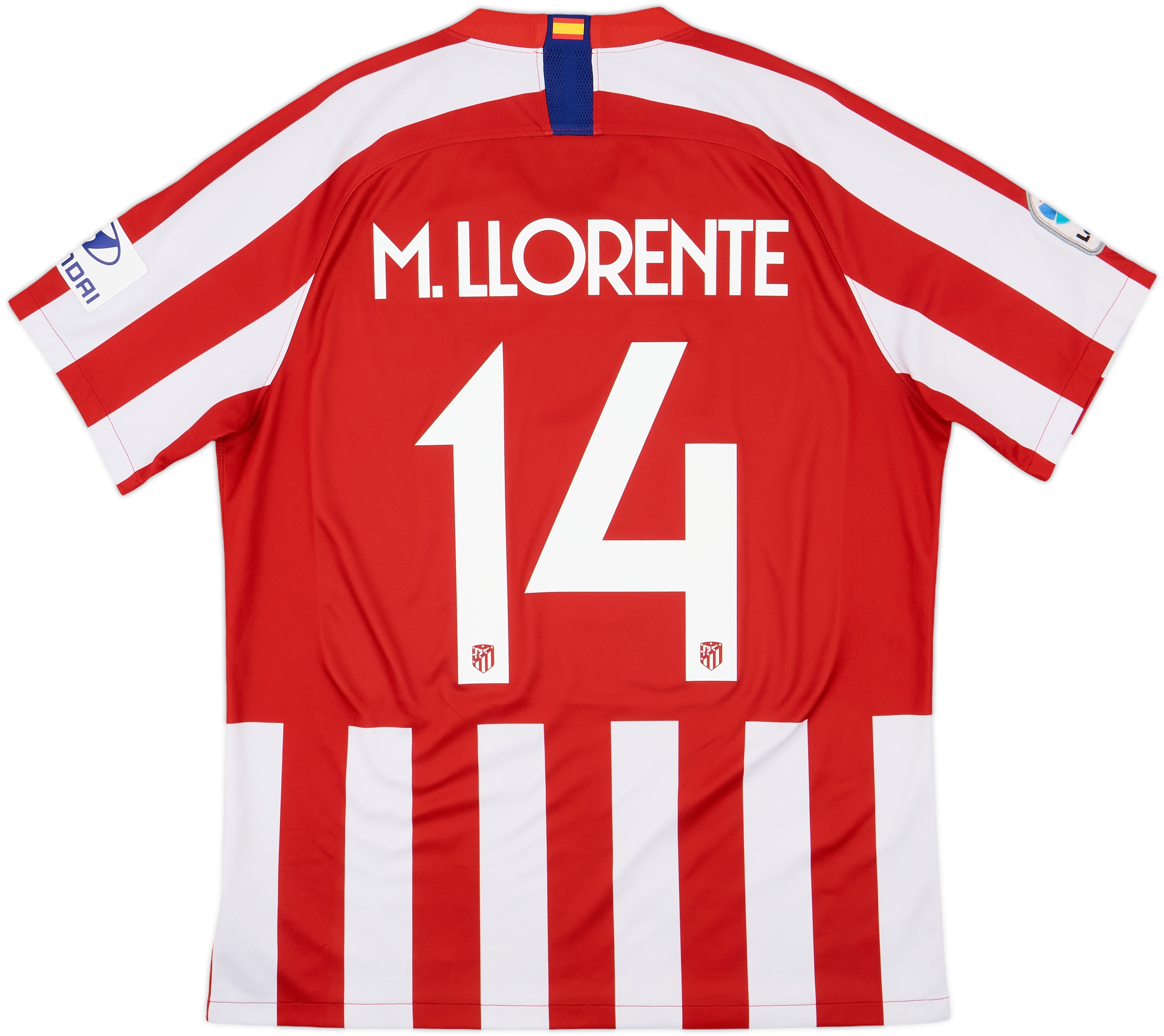 2019-20 Atletico Madrid Home Shirt M.Llorente #14 - 7/10 - (L)