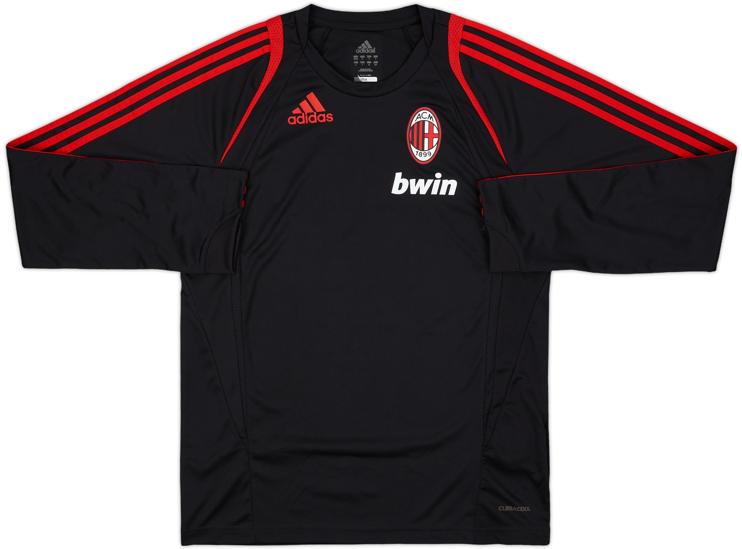 2009-10 AC Milan adidas Training L/S Shirt - 8/10 - (S)