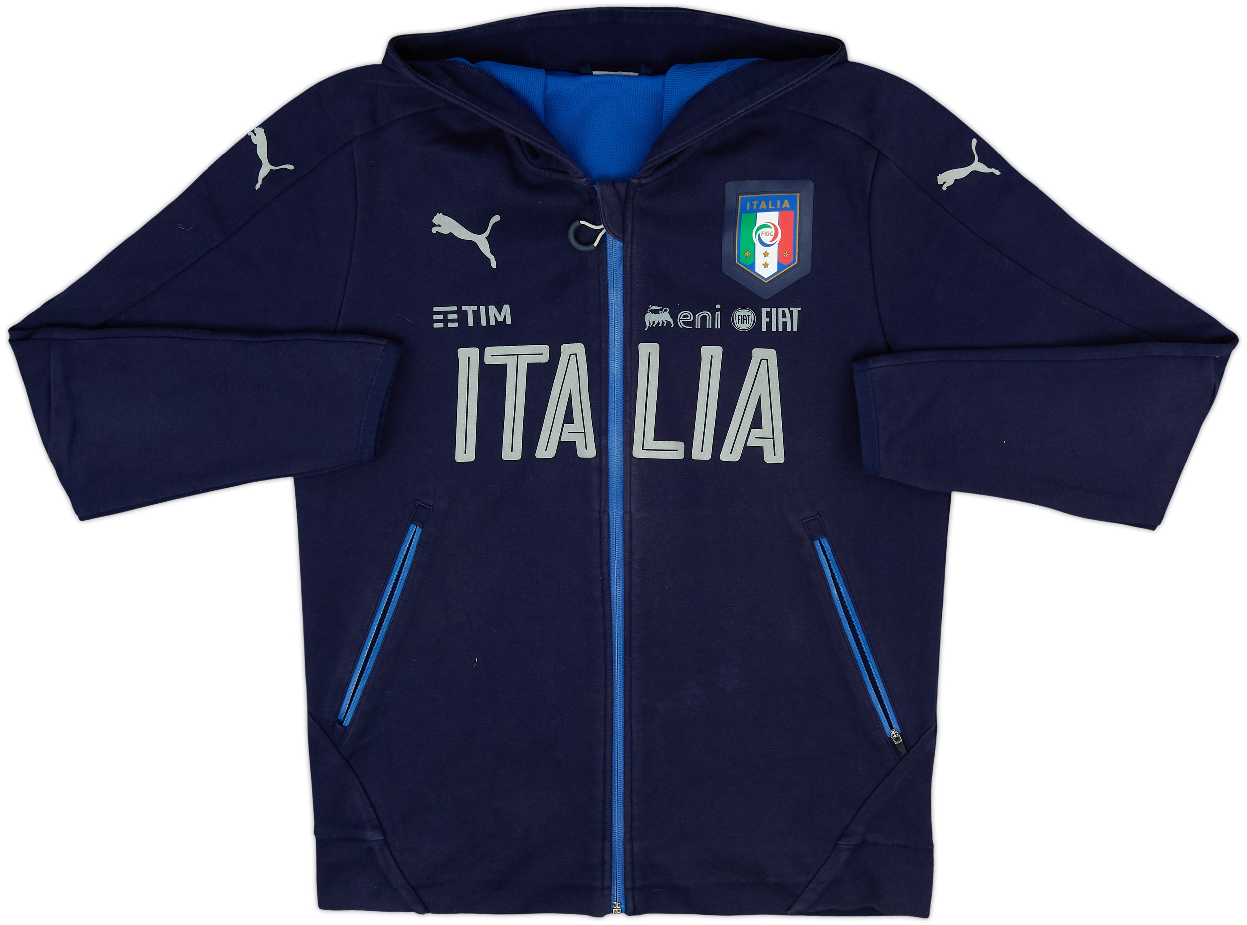 2016-17 Italy Puma Casuals Hooded Jacket - 7/10 - (M)