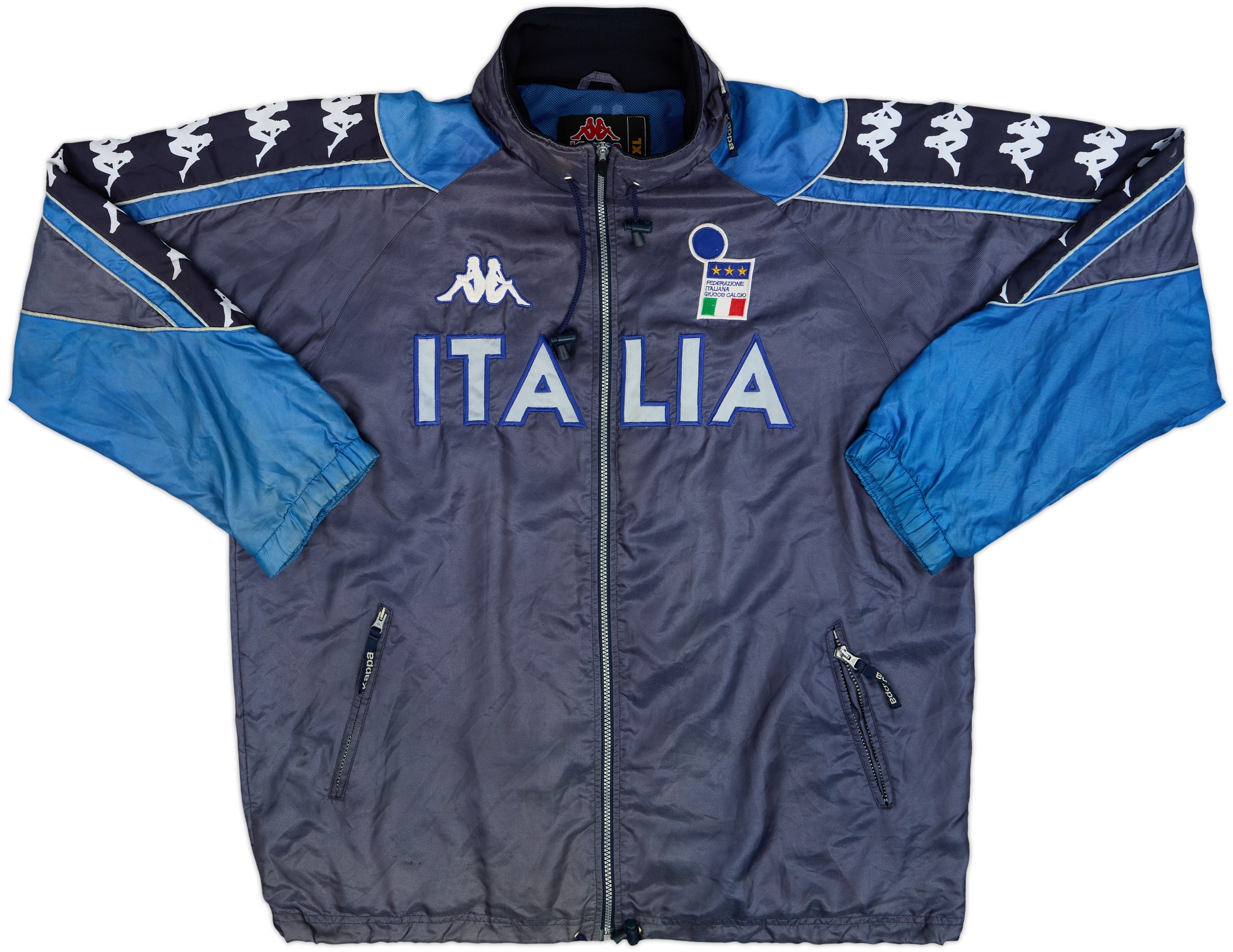 2000-01 Italy Kappa Hooded Track Jacket - 6/10 - (XL)