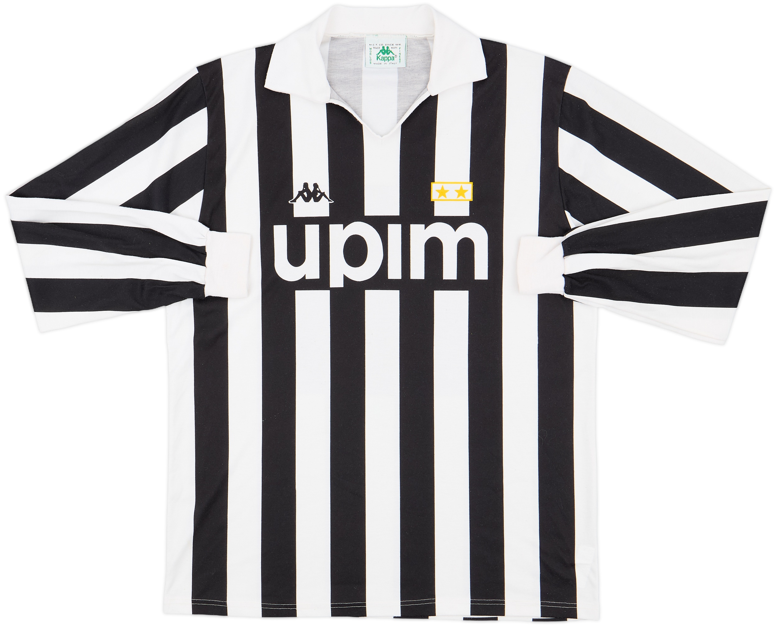 1989-90 Juventus Basic Home L/S Shirt - 9/10 - (XL)