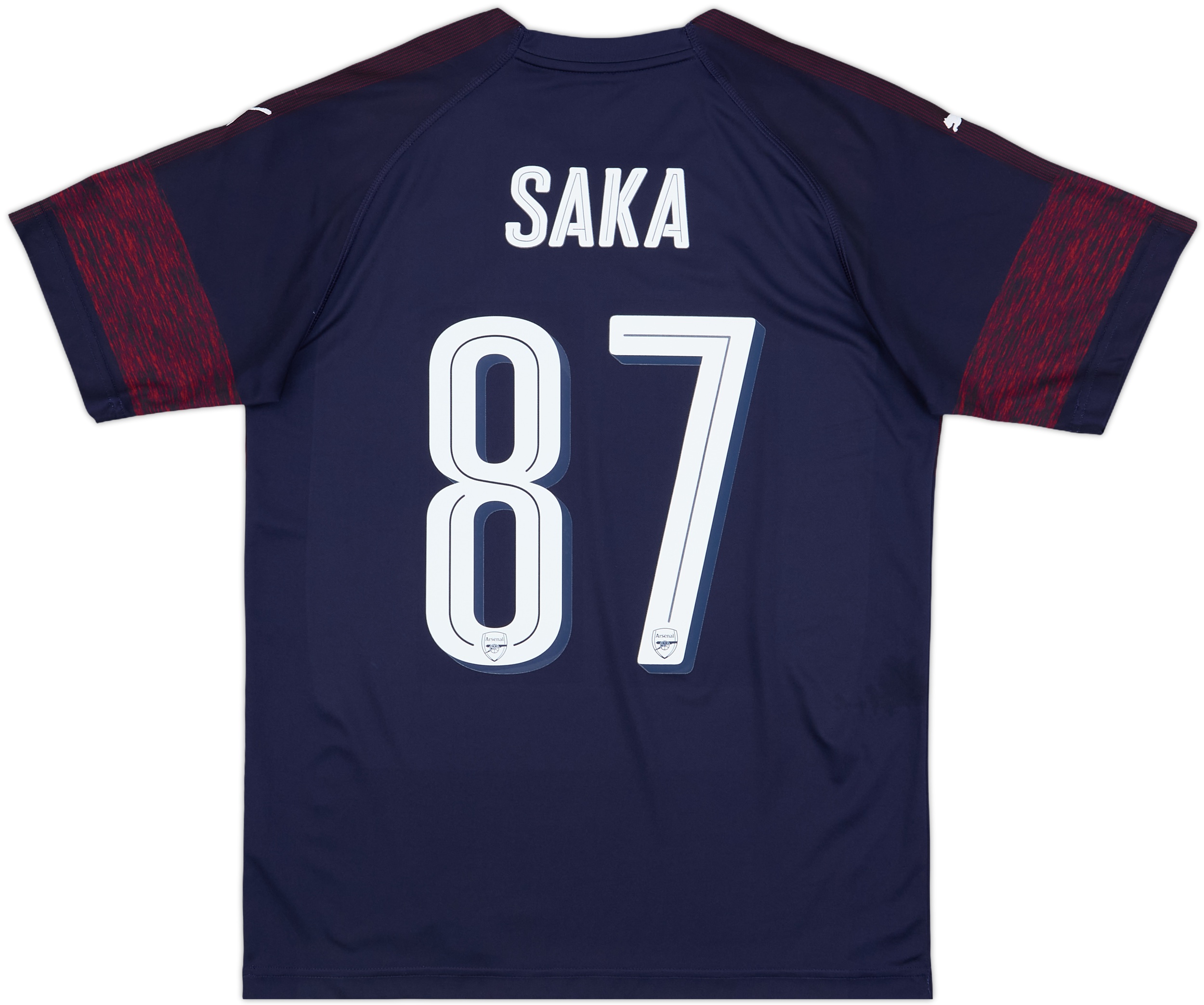 2018-19 Arsenal Away Shirt Saka #87 - 9/10 - (M)