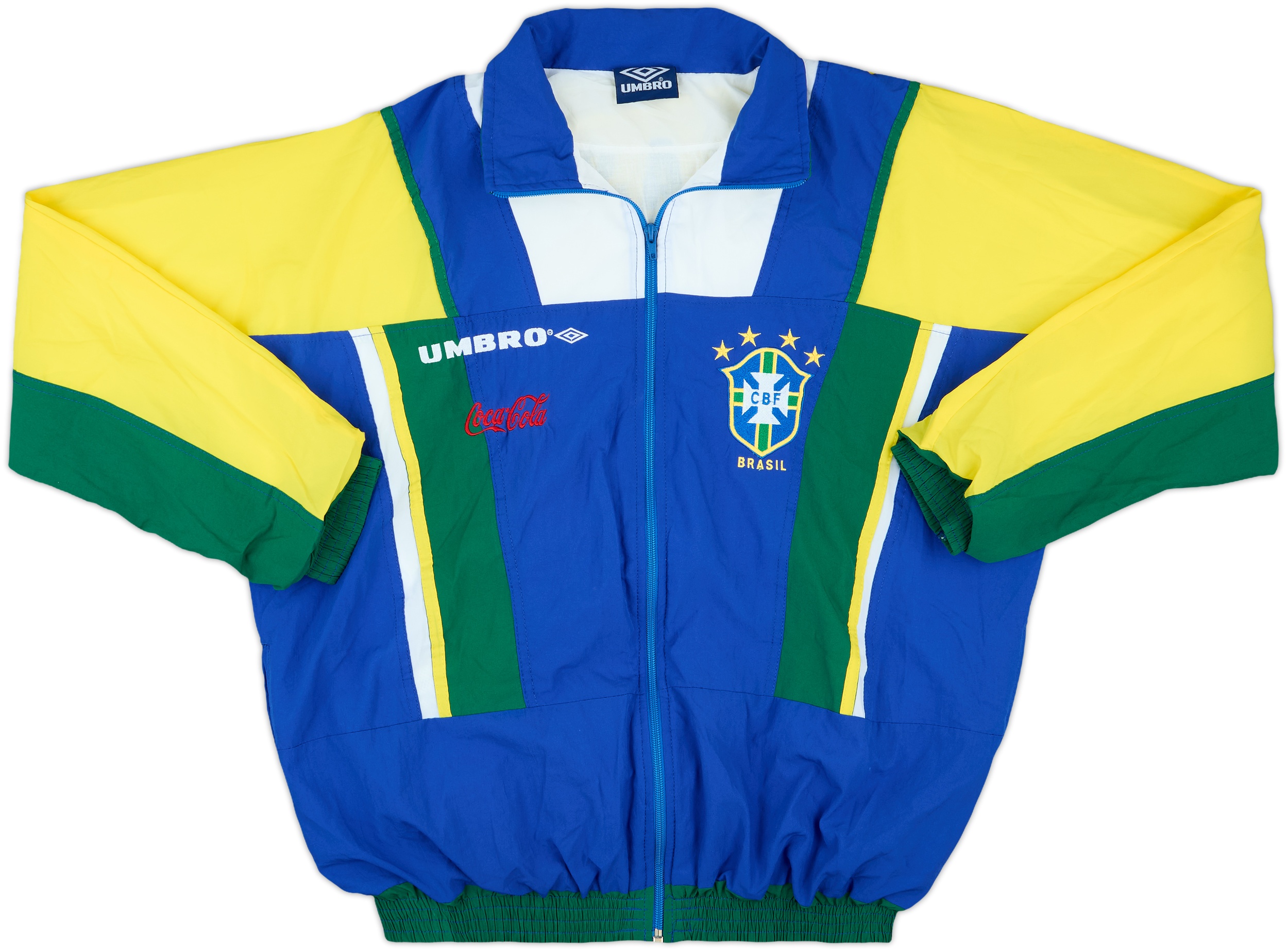 1994-96 Brazil Umbro Player Issue Track Jacket - 9/10 - (L)