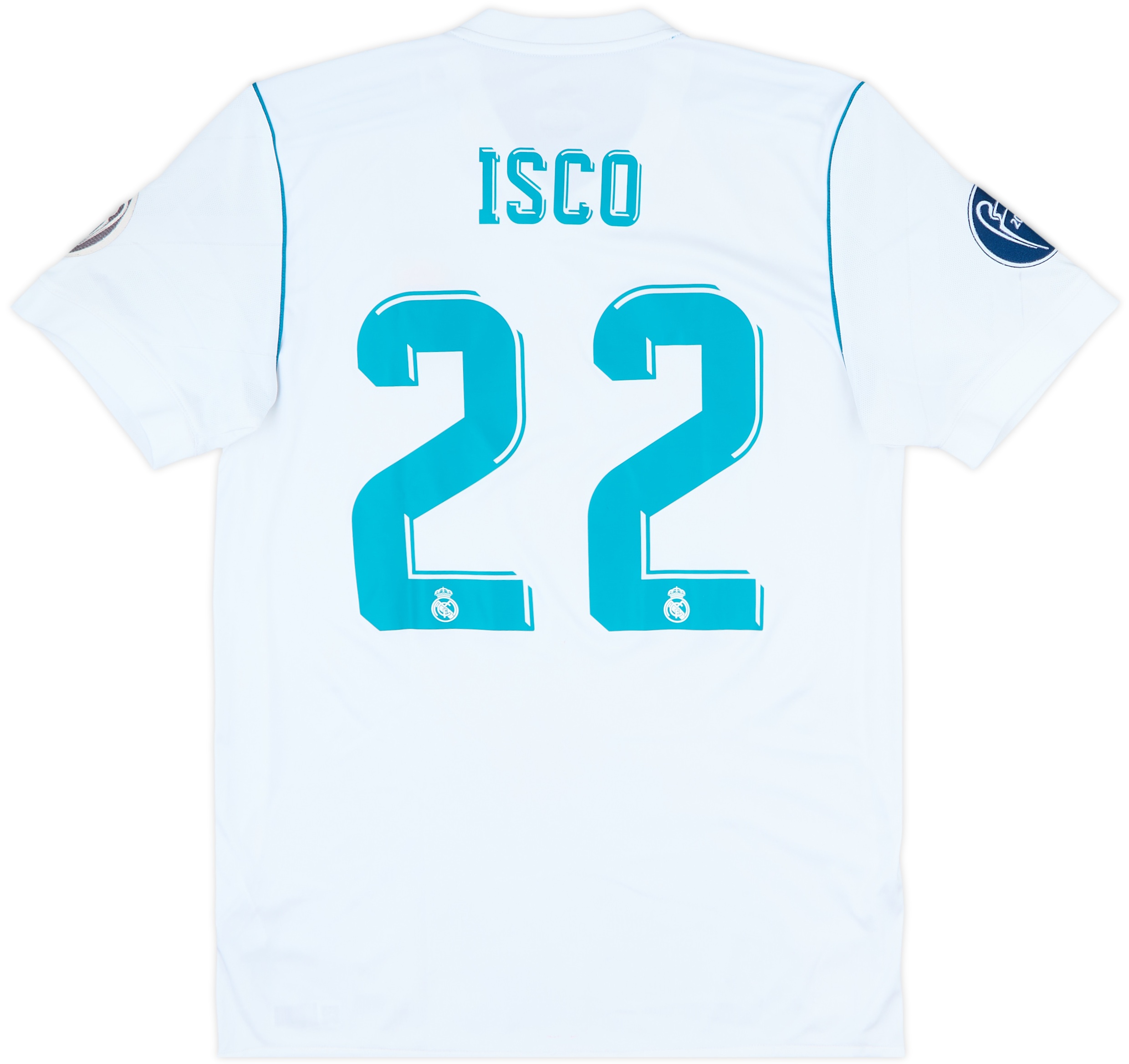 2017-18 Real Madrid Home Shirt Isco #22 - 8/10 - (M)
