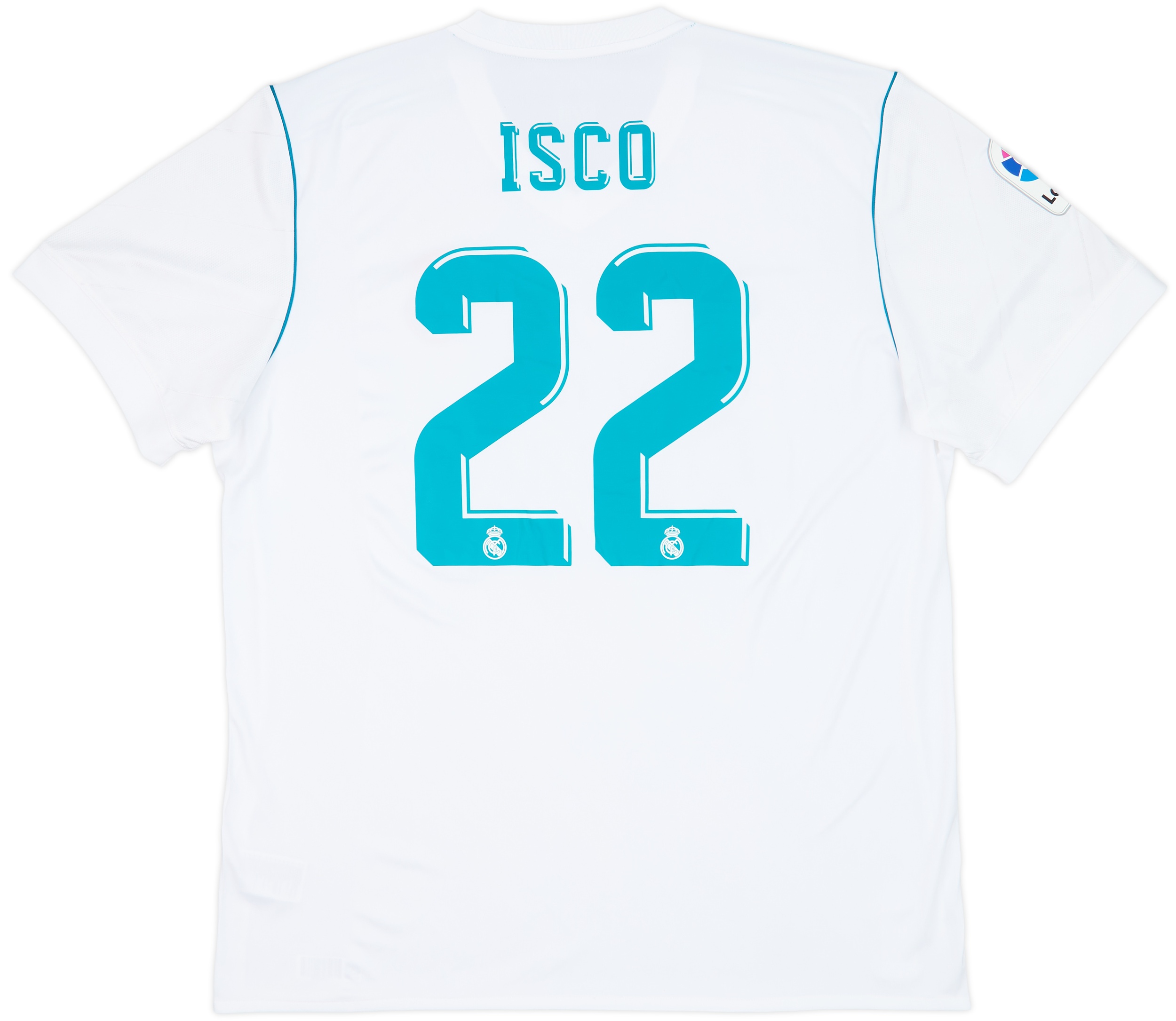 2017-18 Real Madrid Home Shirt Isco #22 - 10/10 - (XL)