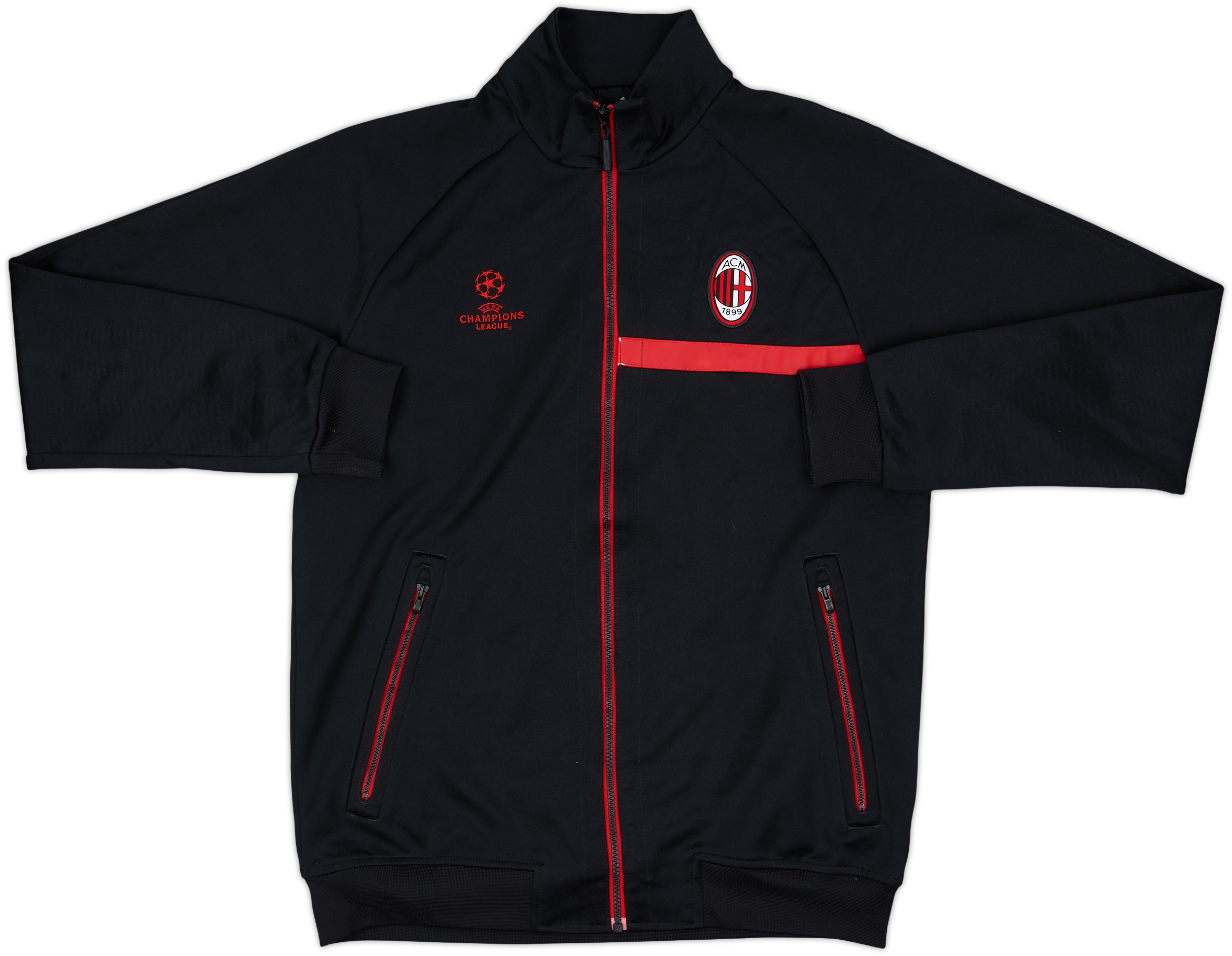 2010-11 AC Milan adidas CL Track Jacket - 8/10 - (M)