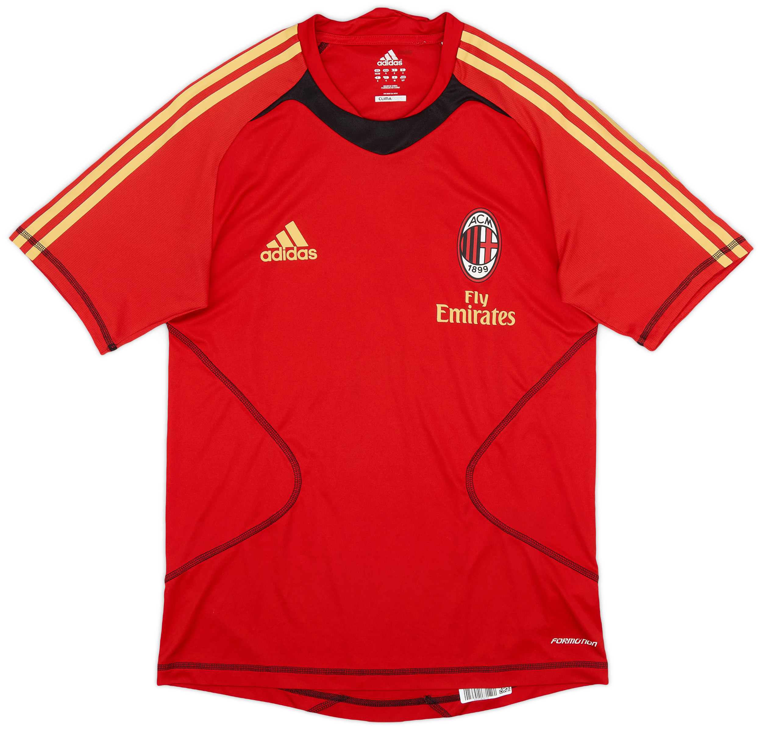 2010-11 AC Milan Authentic adidas Formotion Training Shirt - 9/10 - (S)