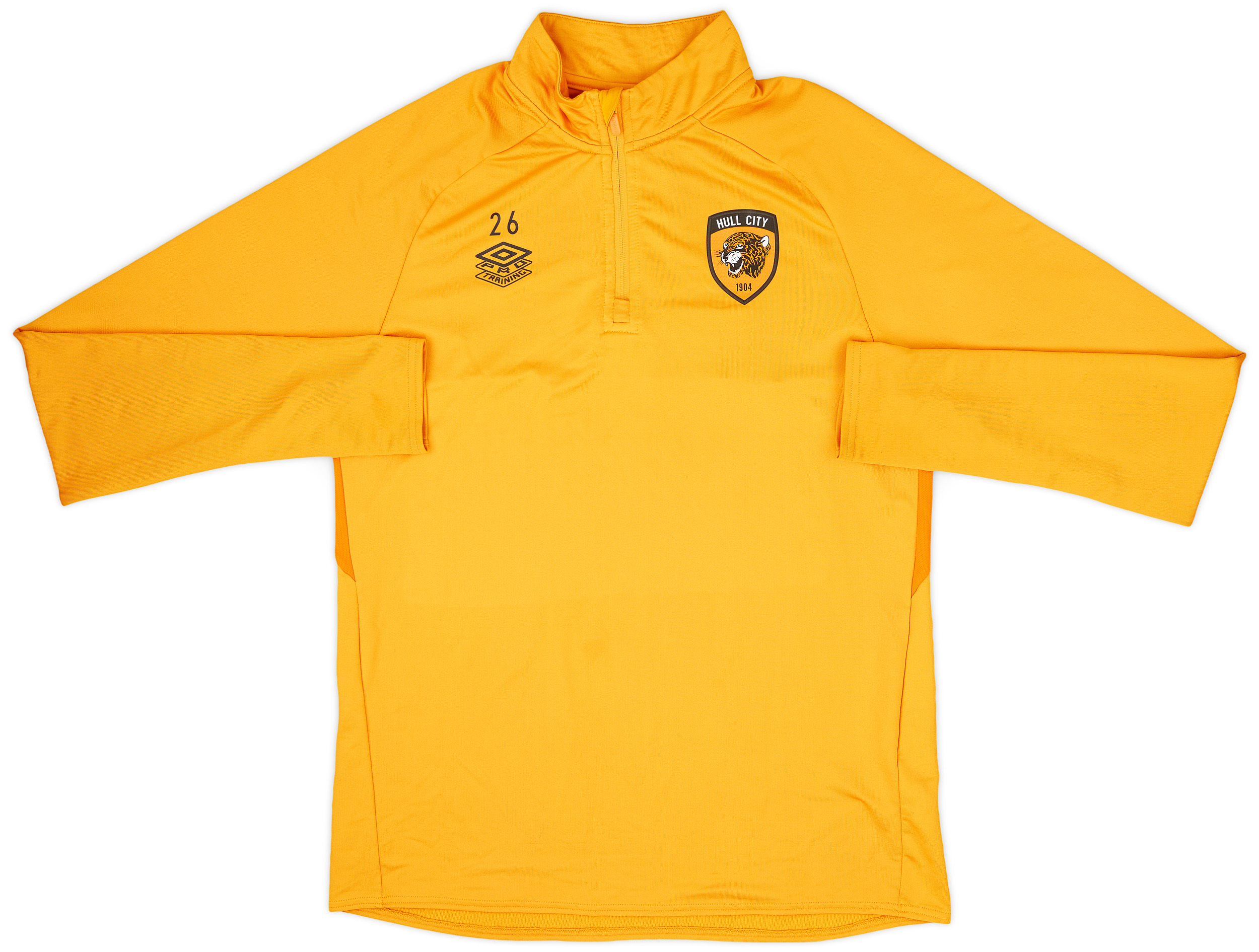 2021-22 Hull City Player Issue Umbro 1/4 Zip Drill Top #26 - 9/10 - (L)