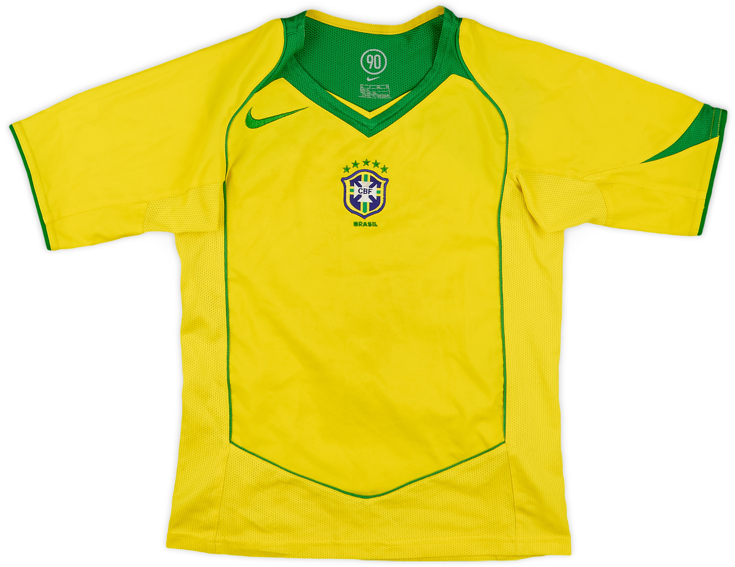 2004-06 Brazil Home Shirt - 5/10 - (S.Boys)