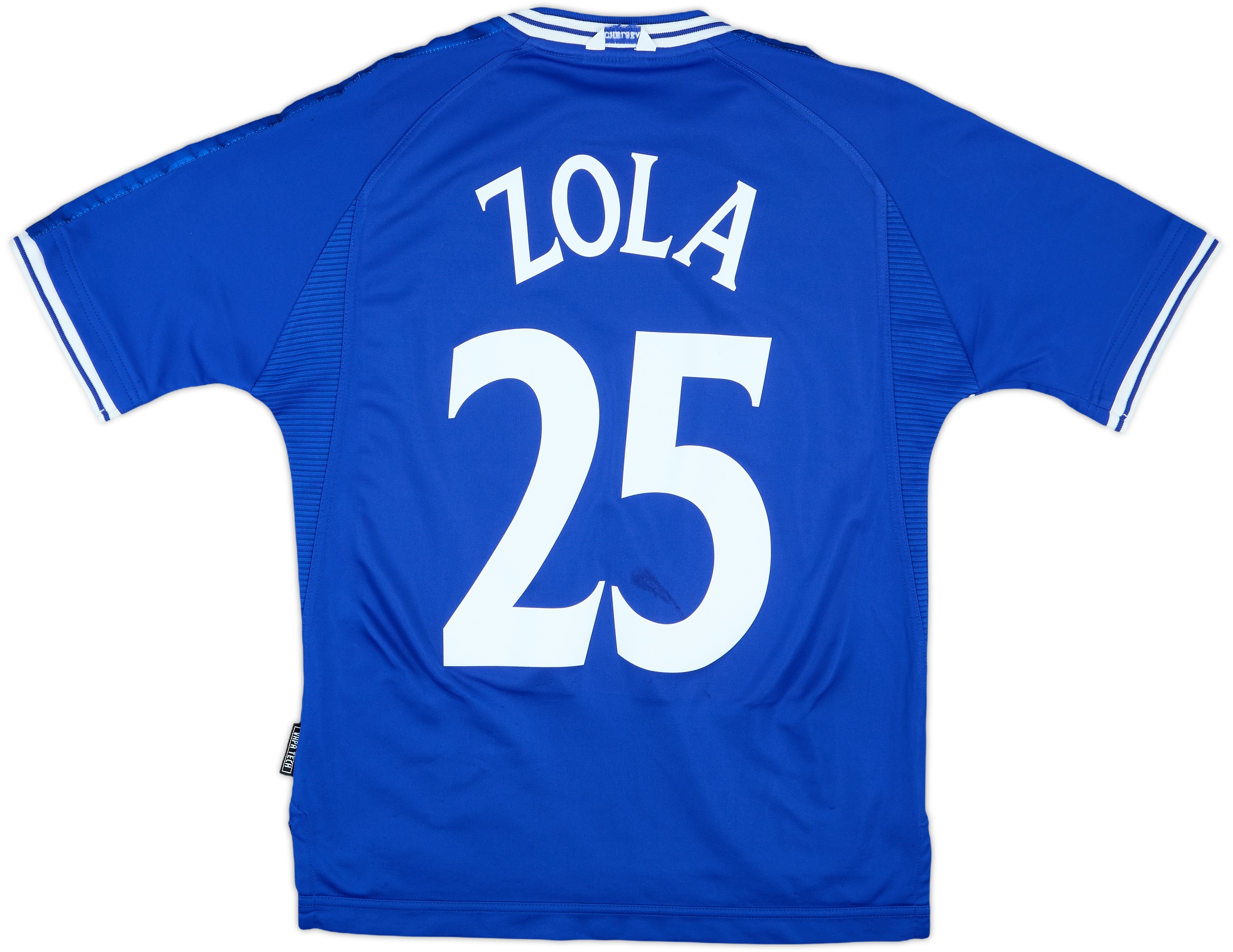 1999-01 Chelsea Home Shirt Zola #25 - 8/10 - (Y)