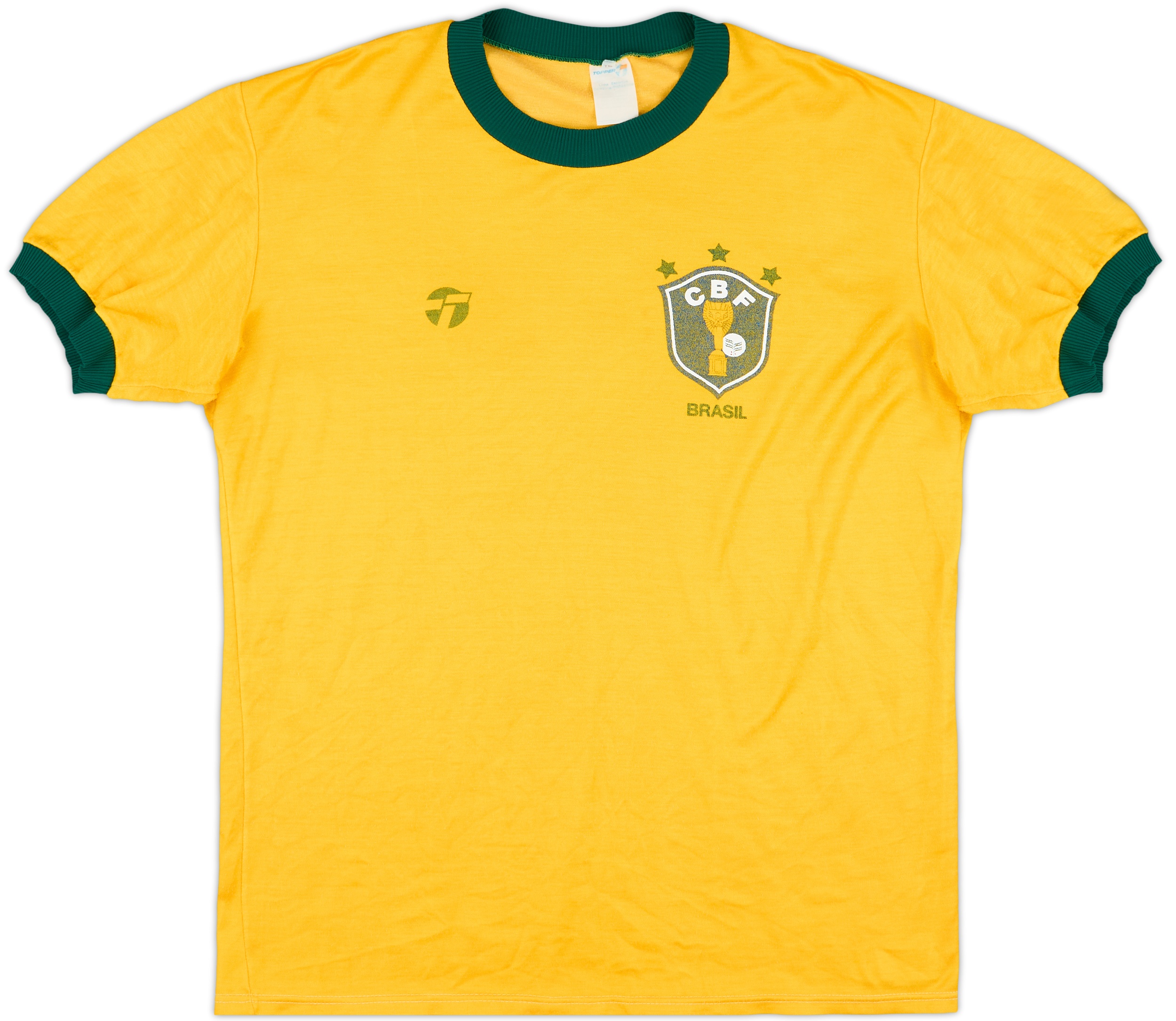 1982-85 Brazil Home Shirt - 8/10 - (XL)