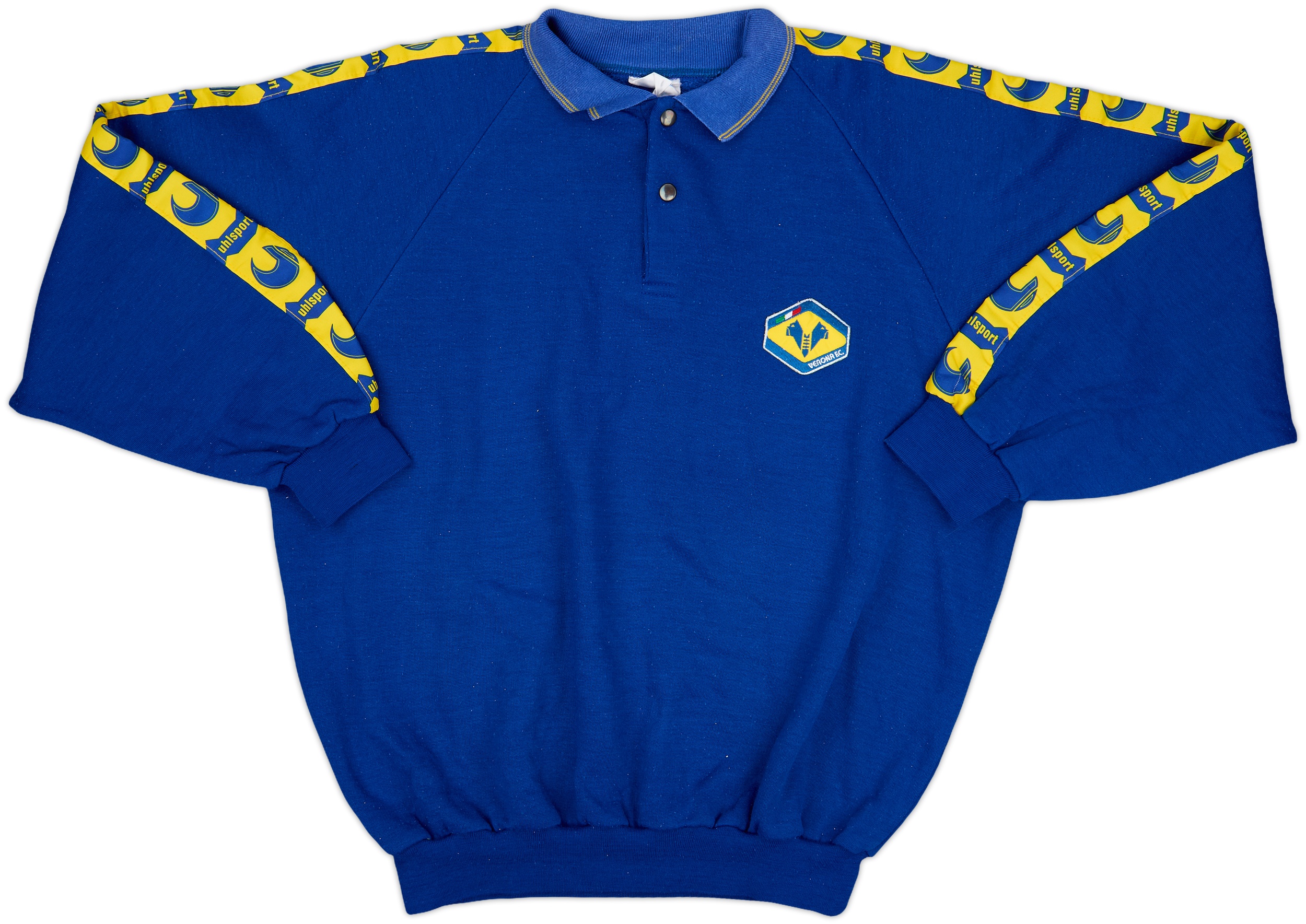 1993-94 Hellas Verona Uhlsport Polo L/S Shirt - 8/10 - (XL)