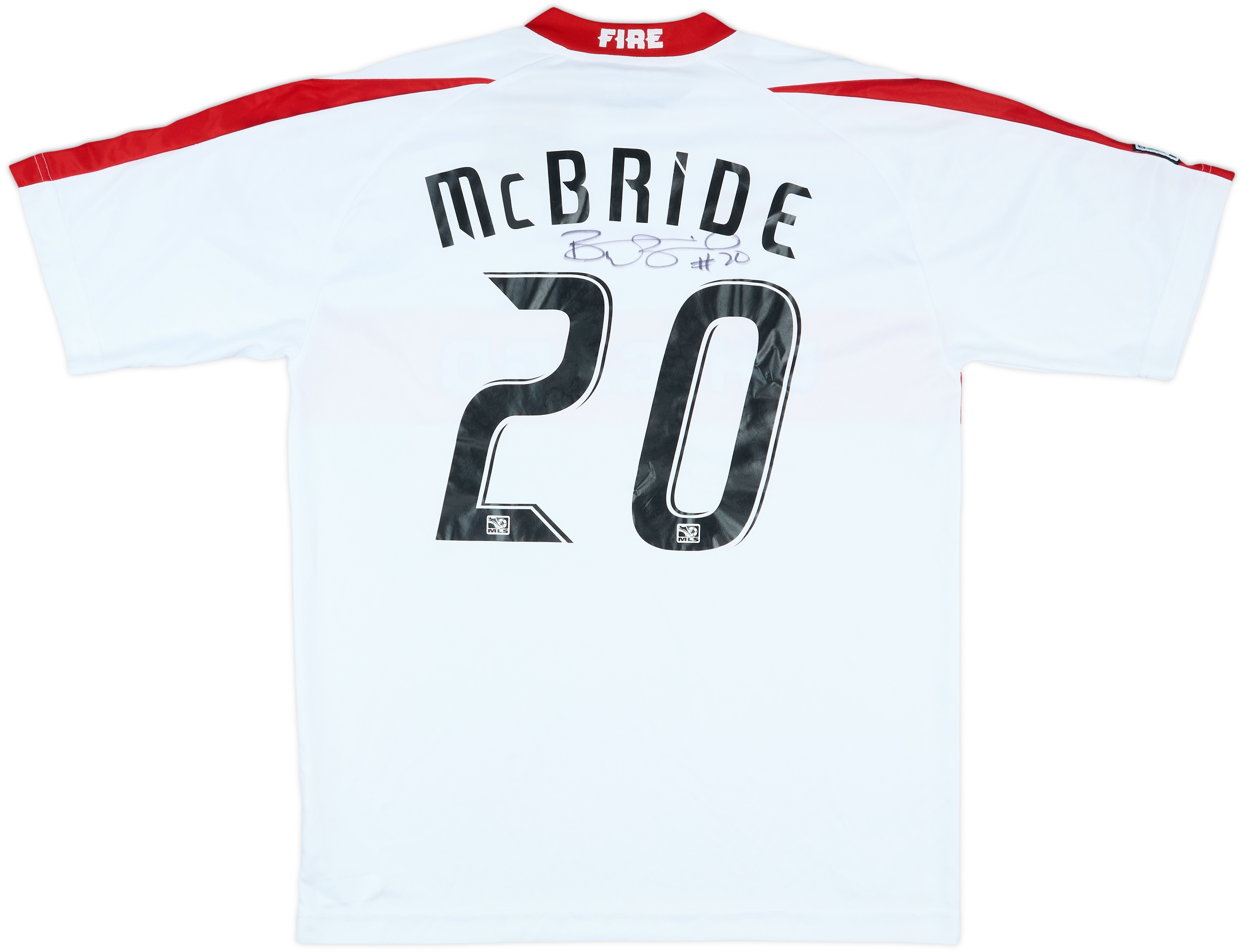 2003-04 Chicago Fire Signed Home Shirt McBride #20
