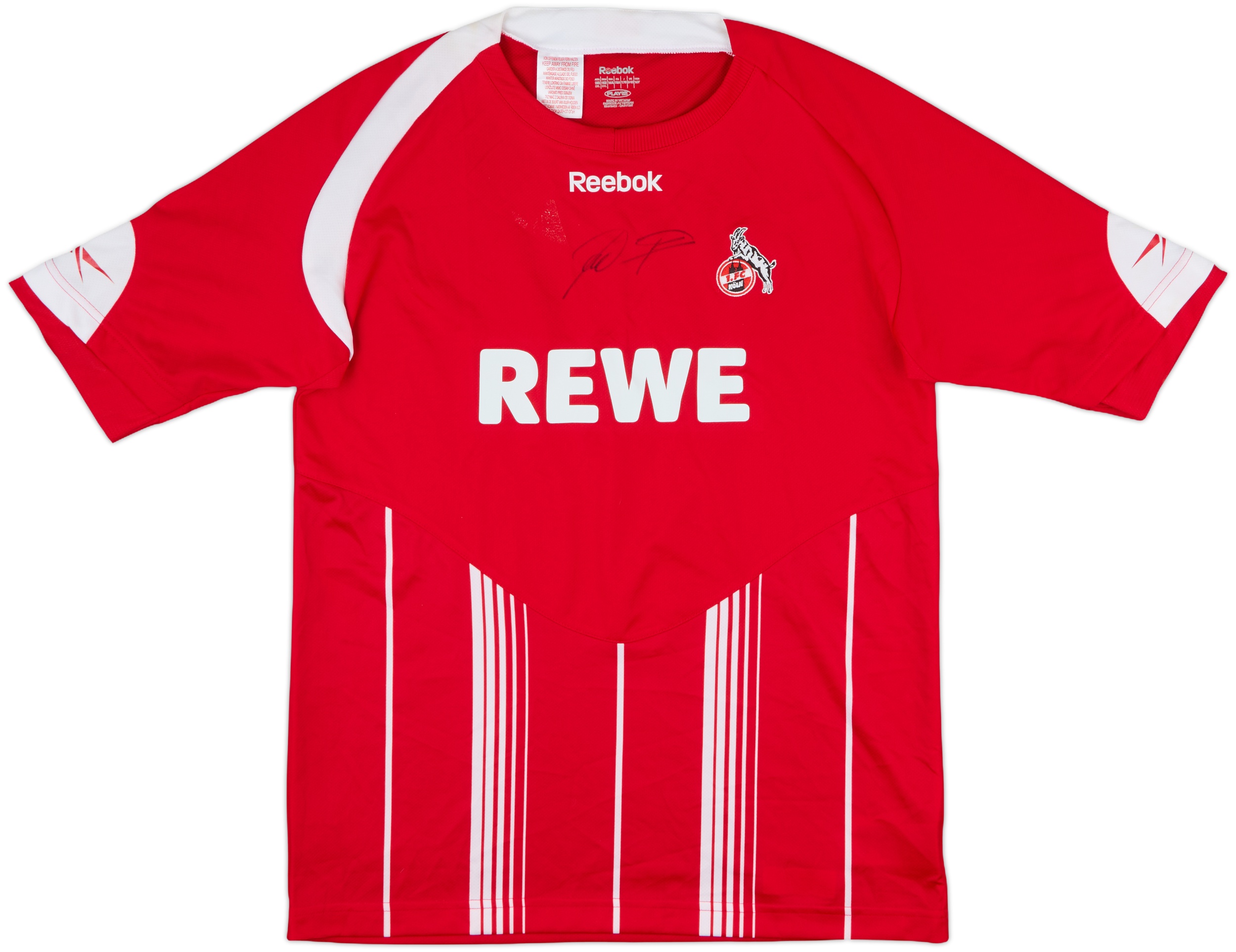 2009-10 FC Koln Signed Home Shirt - 7/10 - (XL.Boys)