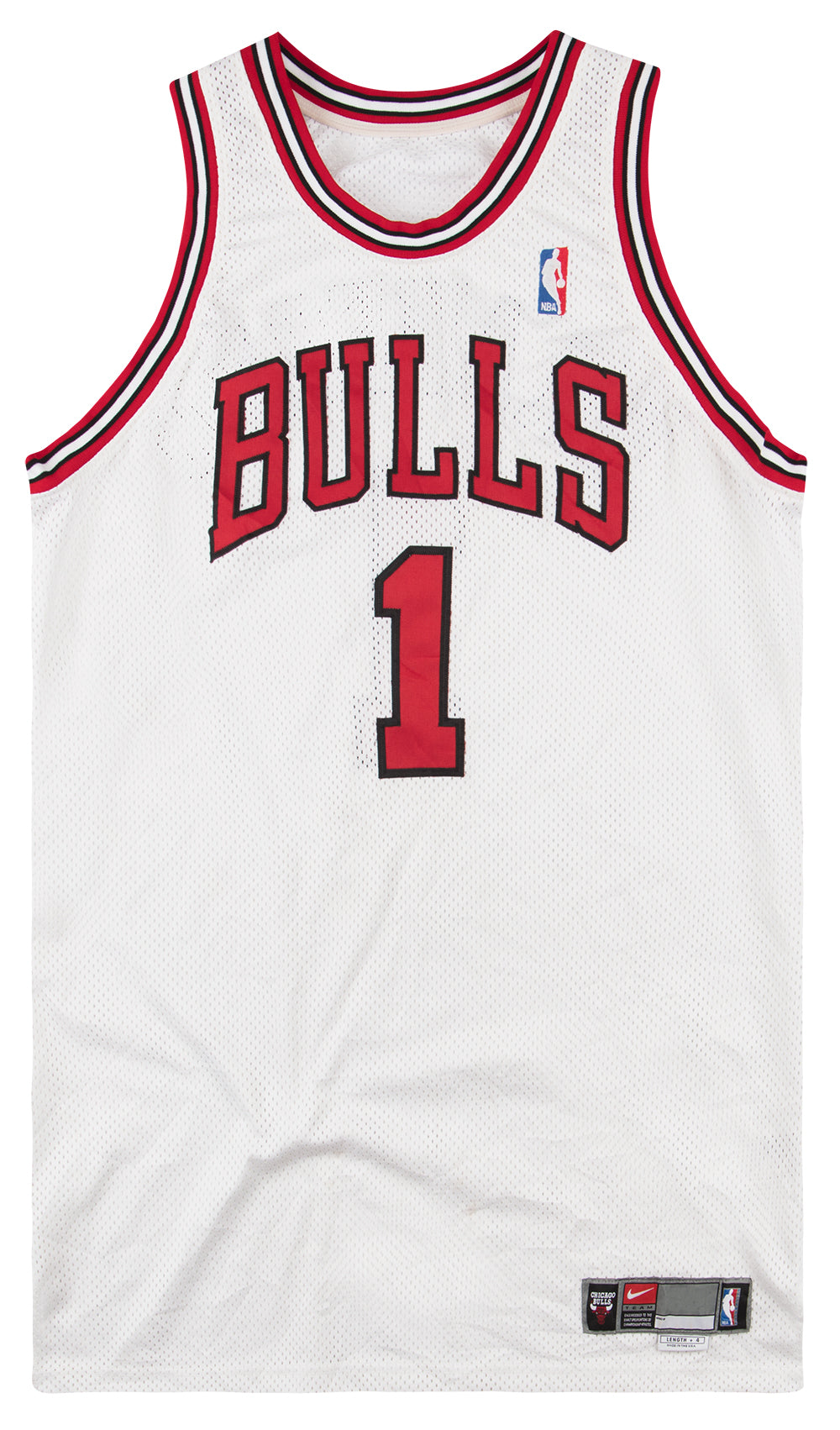 2002-03 Game Worn Chicago Bulls Crawford #1 Nike Jersey (Home) XL