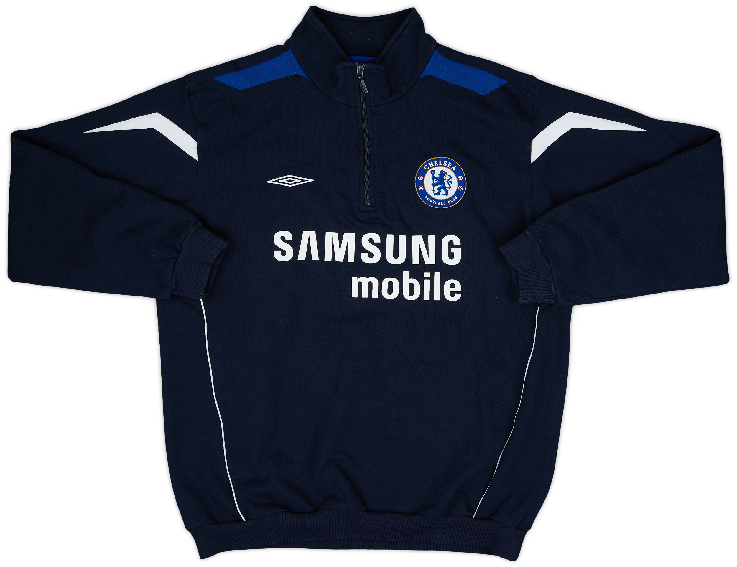2005-06 Chelsea Umbro 1/4 Zip Fleece Top - 8/10 - (L)