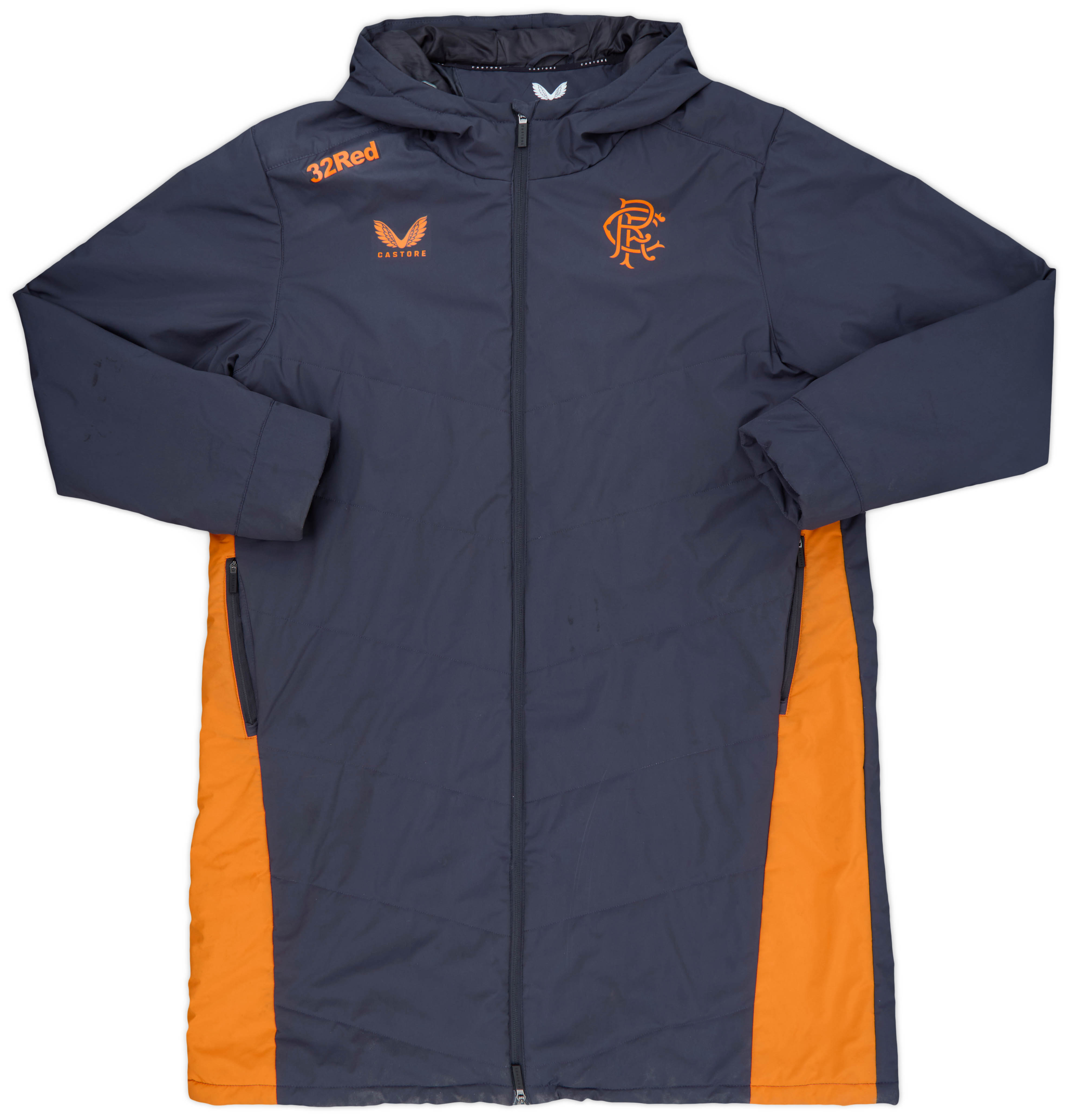 2023-24 Rangers Castore Padded Bench Coat - 7/10 - (XXL)