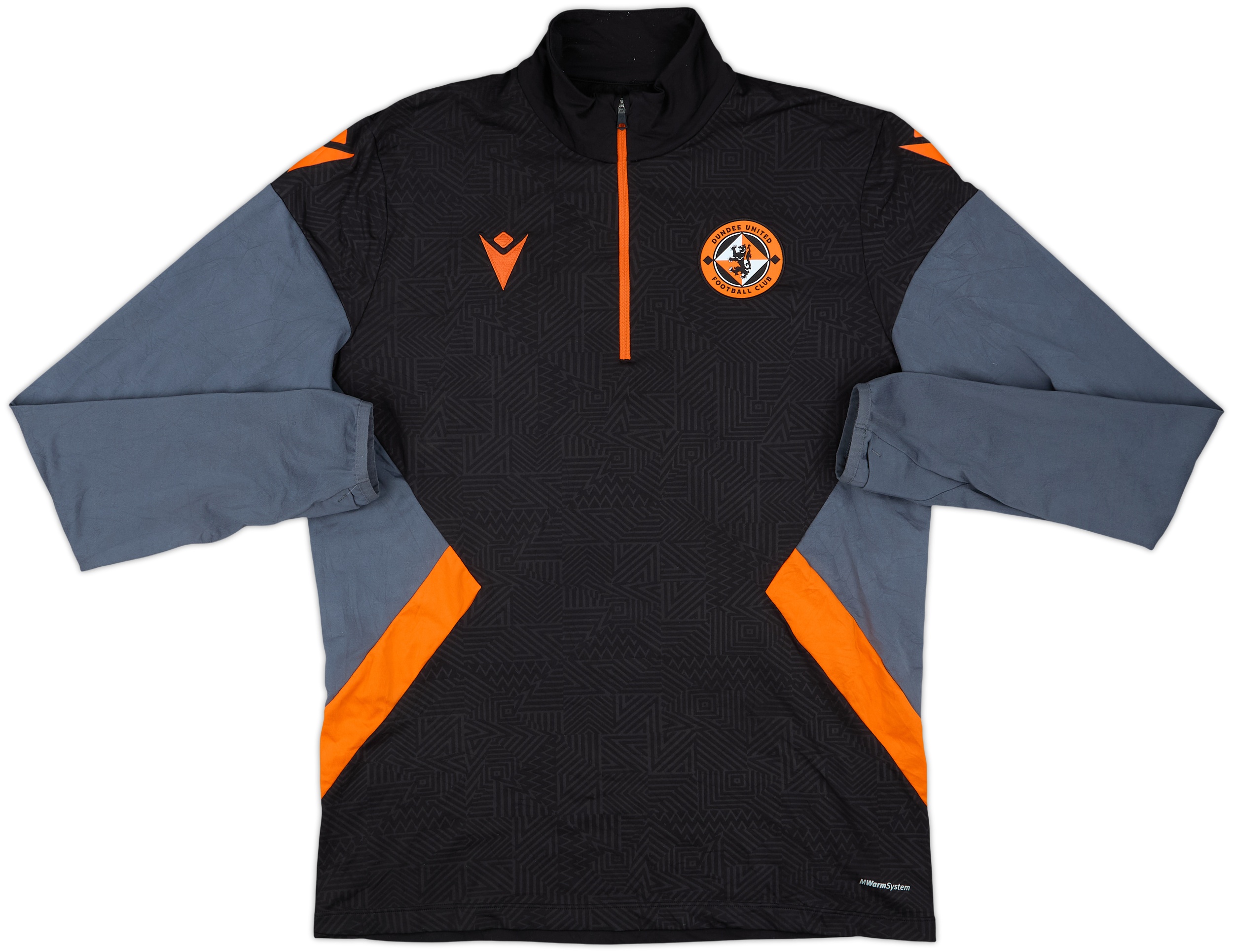 2019-20 Dundee United Macron 1/4 Zip Drill Top - 8/10 - (M)