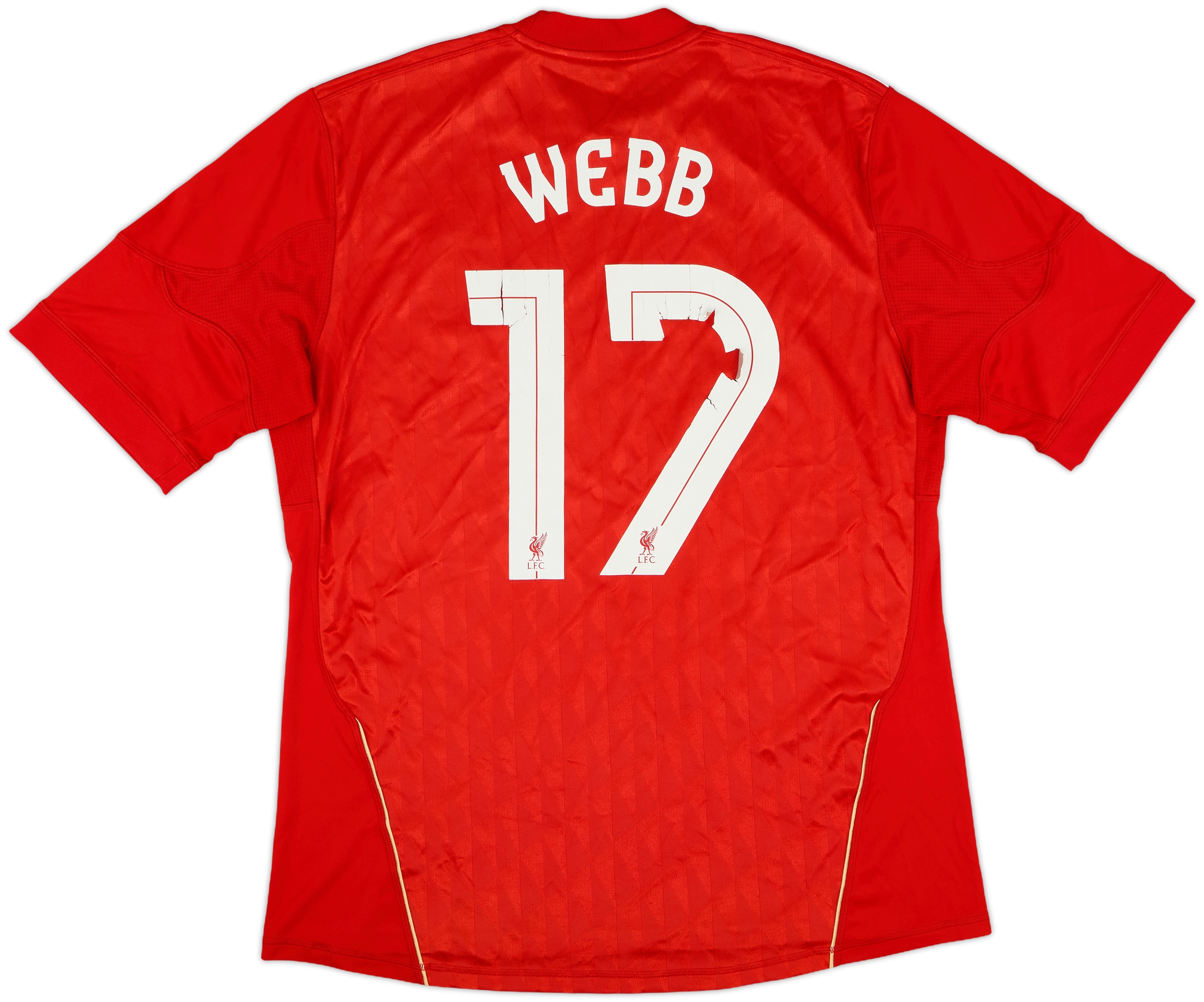 2010-12 Liverpool Home Shirt Webb #17 - 4/10 - (L)