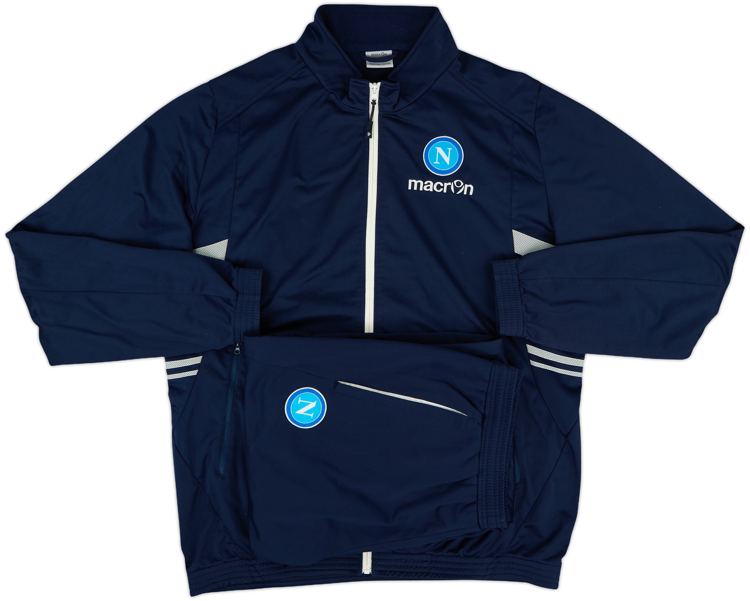 2014-15 Napoli Macron Full Tracksuit - 7/10 - (4XL)