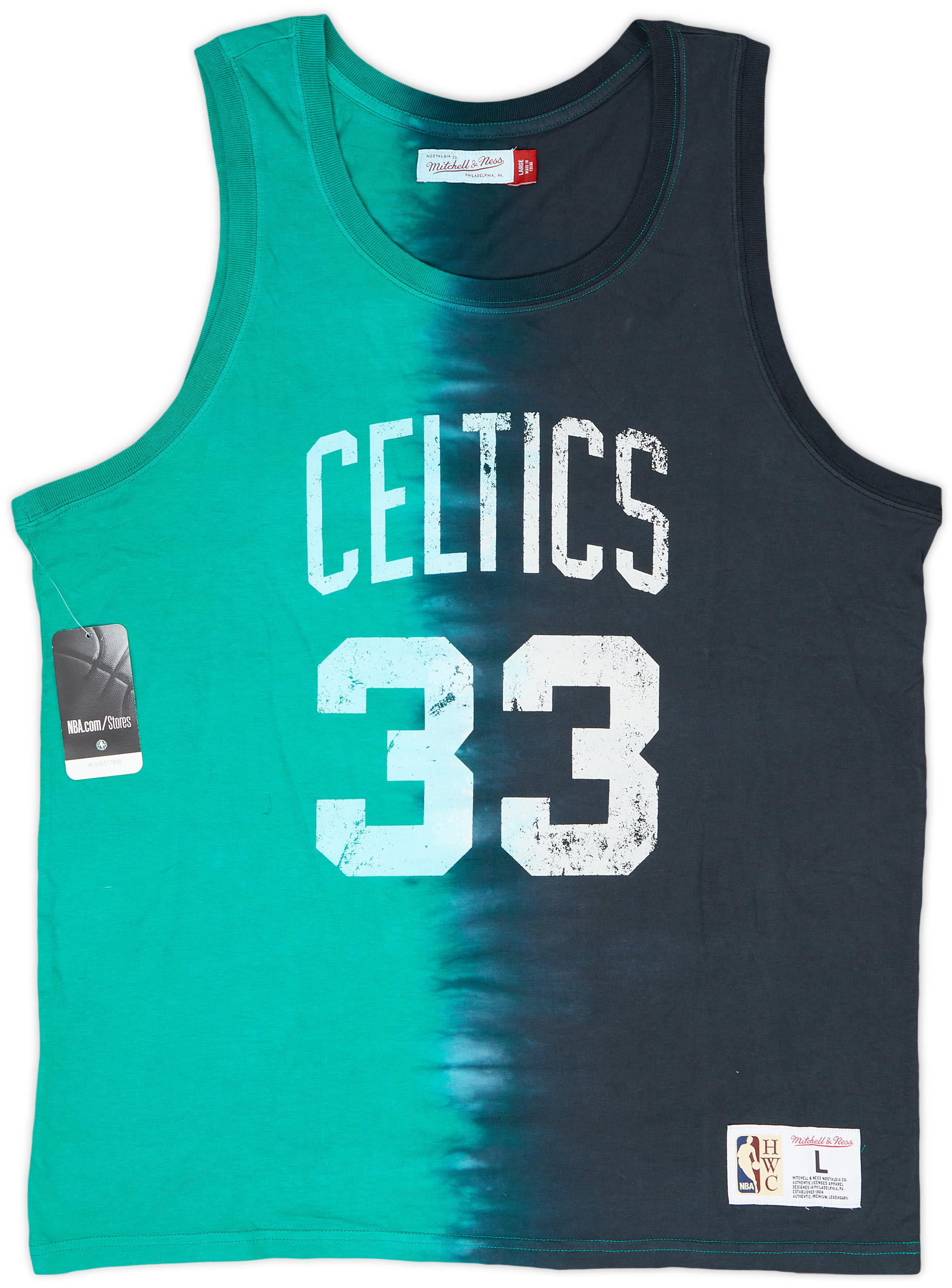 2021-22 Boston Celtics Bird #33 Mitchell & Ness Hardwood Classics ...