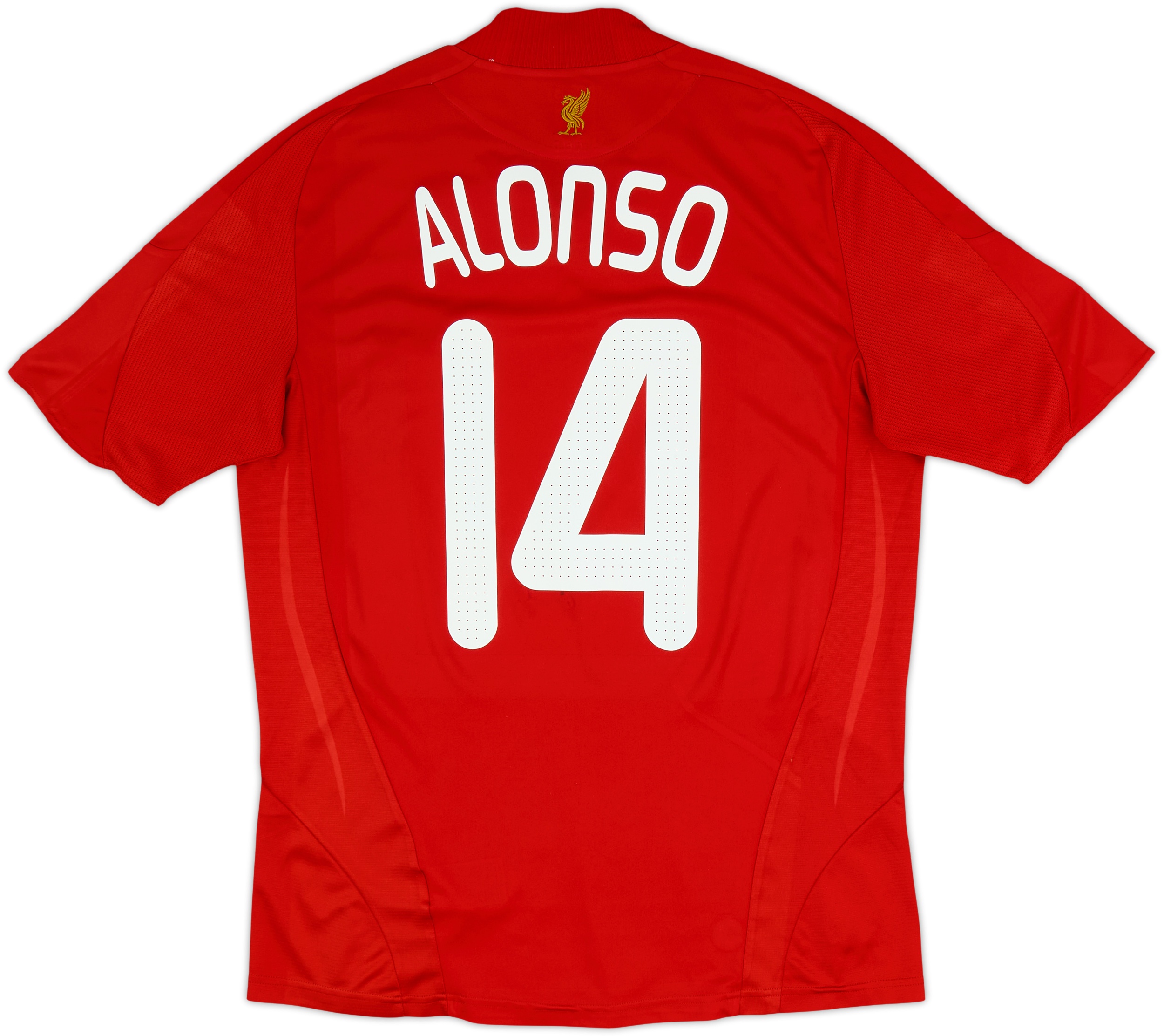 2008-10 Liverpool Home Shirt Alonso #14 - 7/10 - (L)