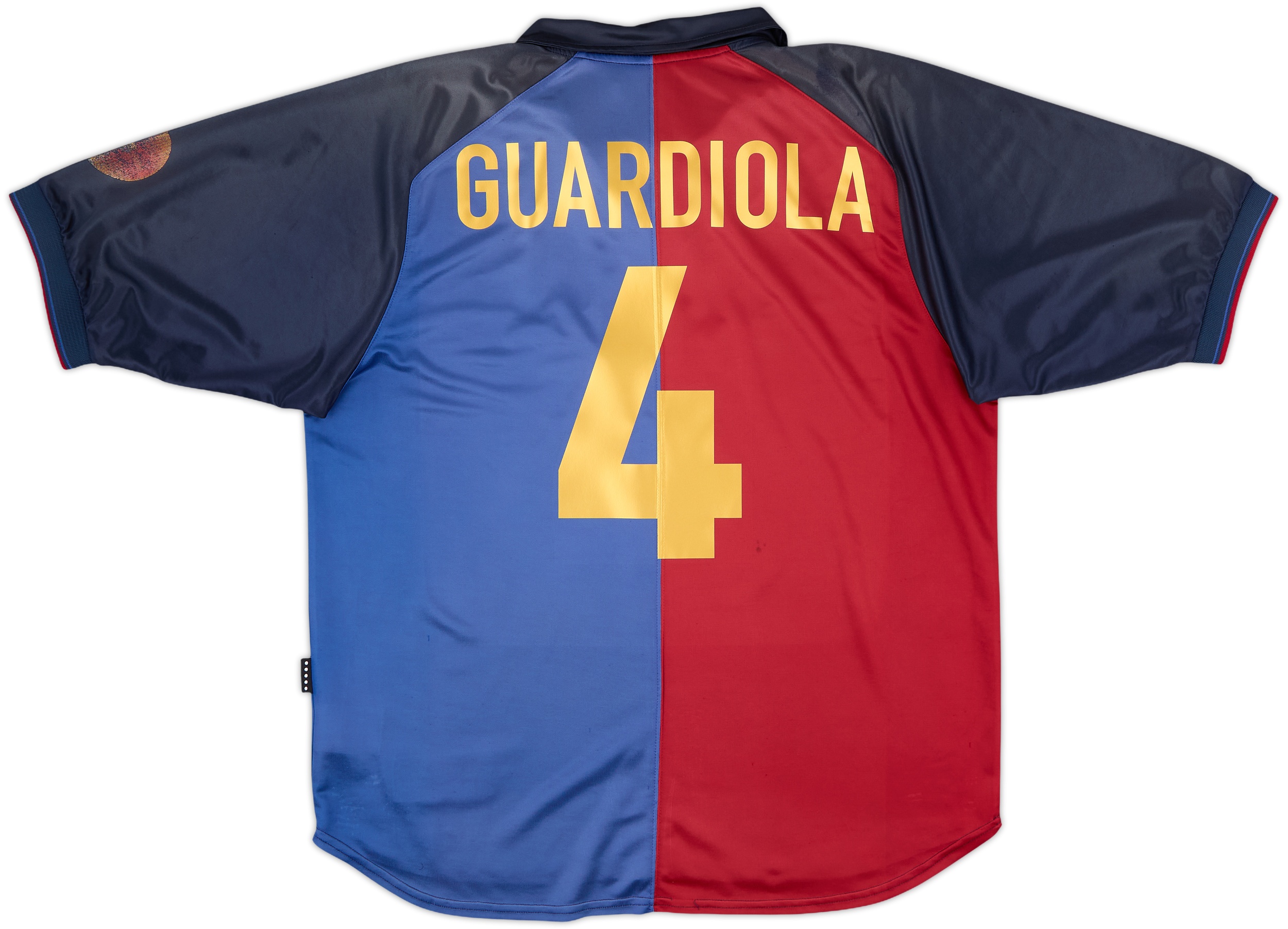 1999-00 Barcelona Centenary Home Shirt Guardiola #4 - 6/10 - (L)
