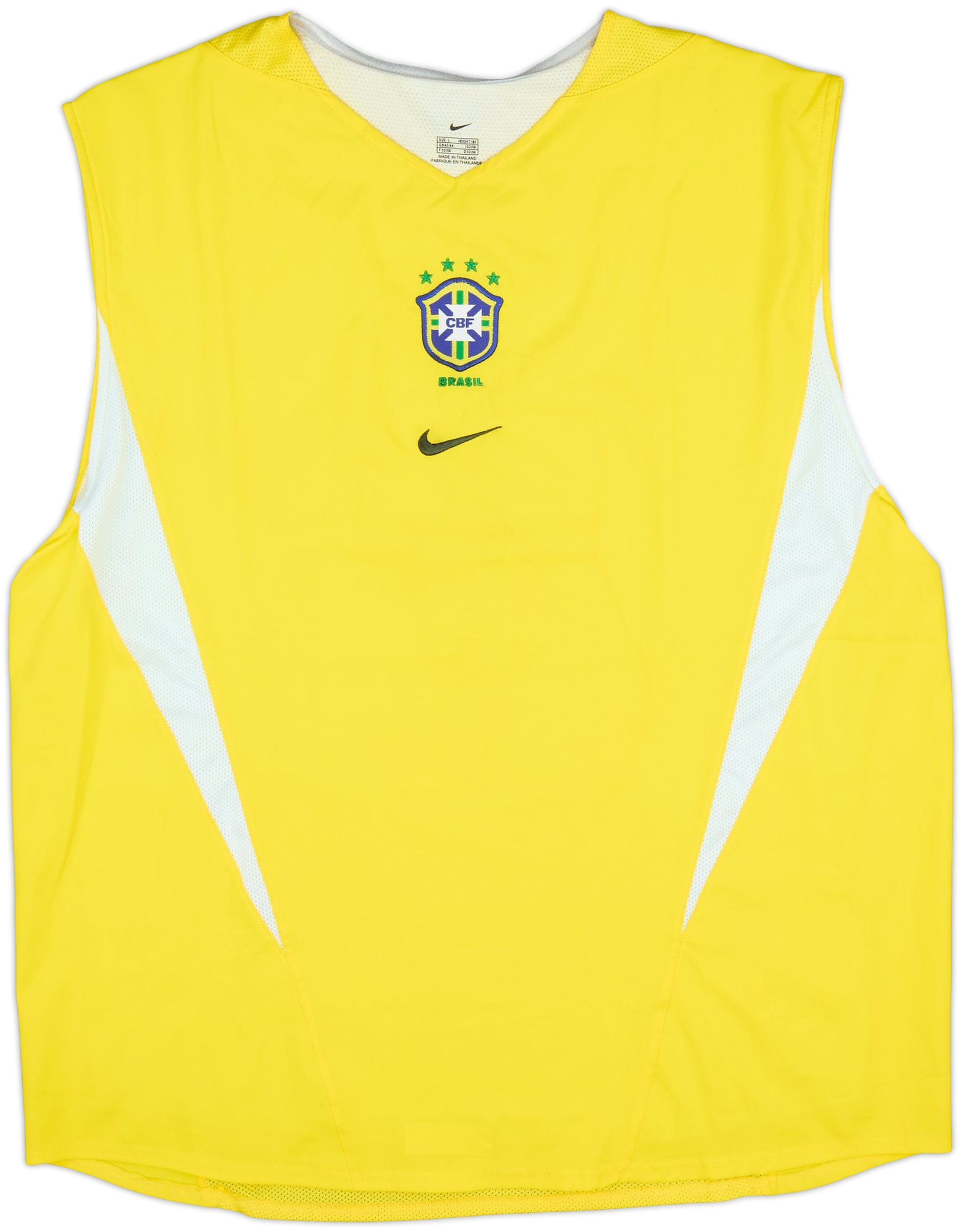 2002-03 Brazil Nike Player Issue Training Vest - 9/10 - (L)