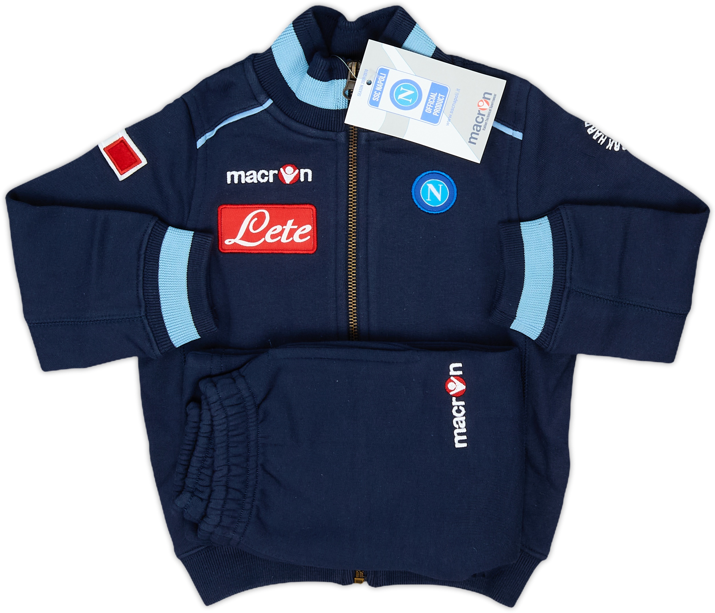 2009-10 Napoli Macron Tracksuit (9-12 Months)
