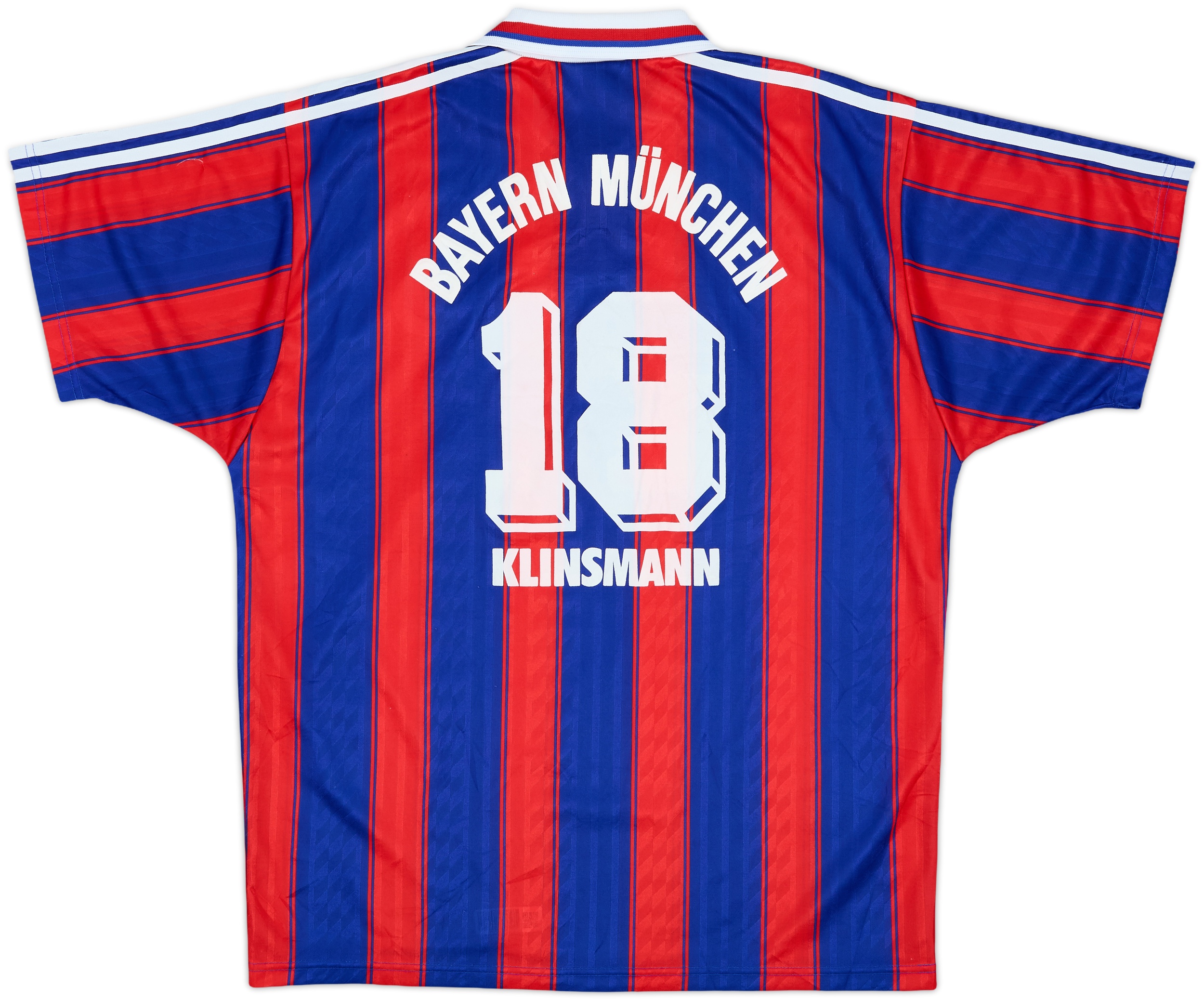 1995-97 Bayern Munich Home Shirt Klinsmann #18 - 9/10 - (L)