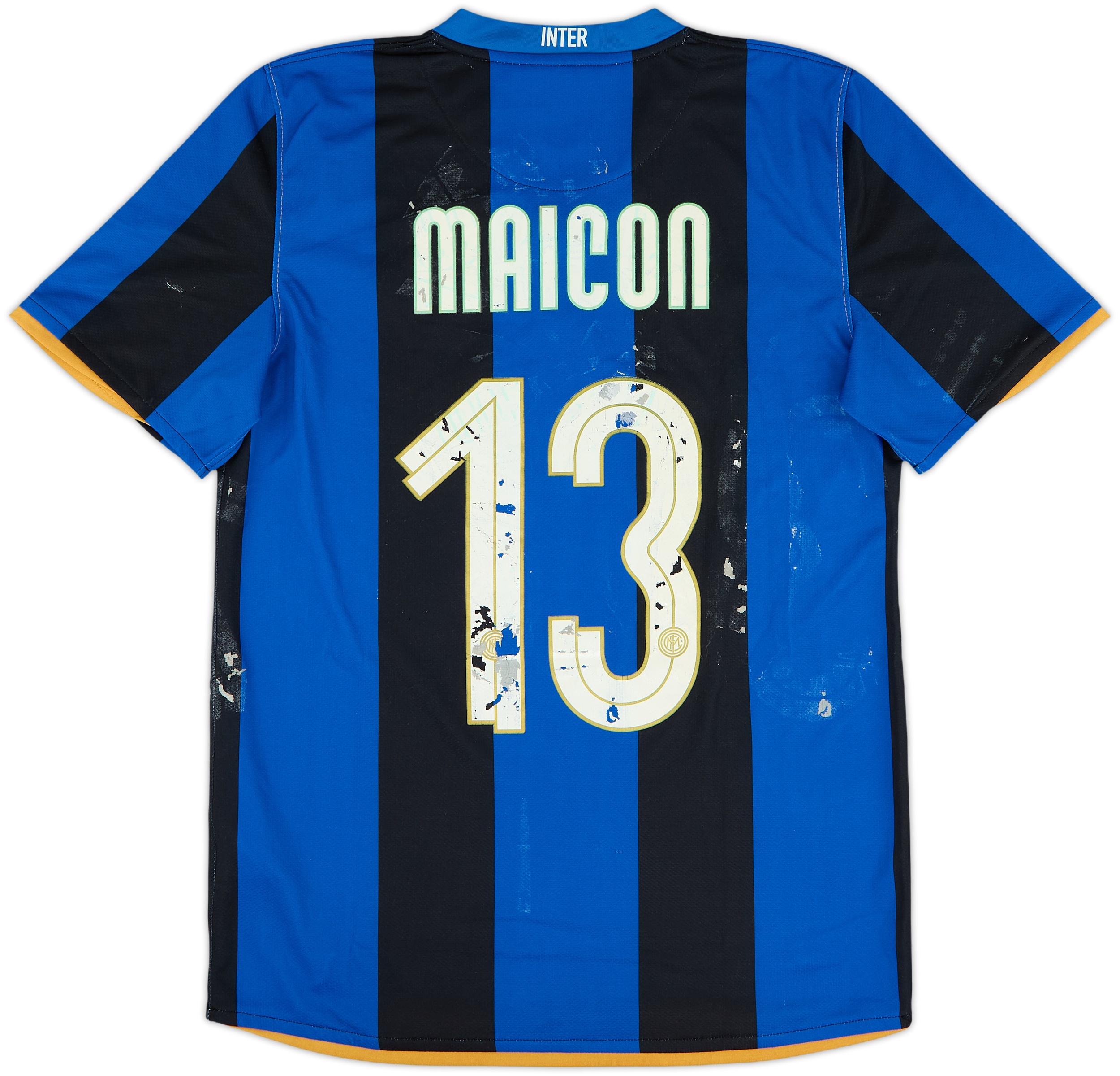 2008-09 Inter Milan Home Shirt Maicon #13 - 3/10 - (S)
