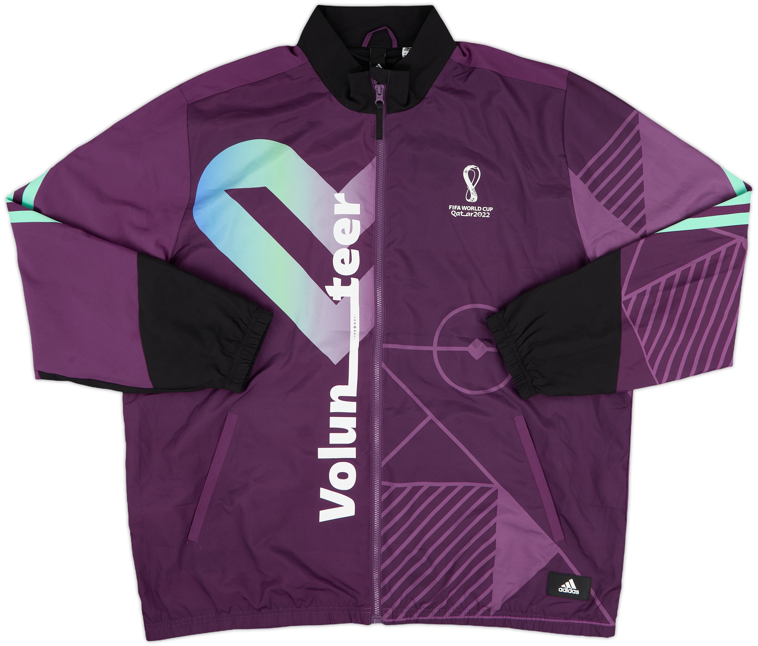 2022 Fifa World Cup Qatar Volunteer adidas Track Jacket - 10/10 - (XL)