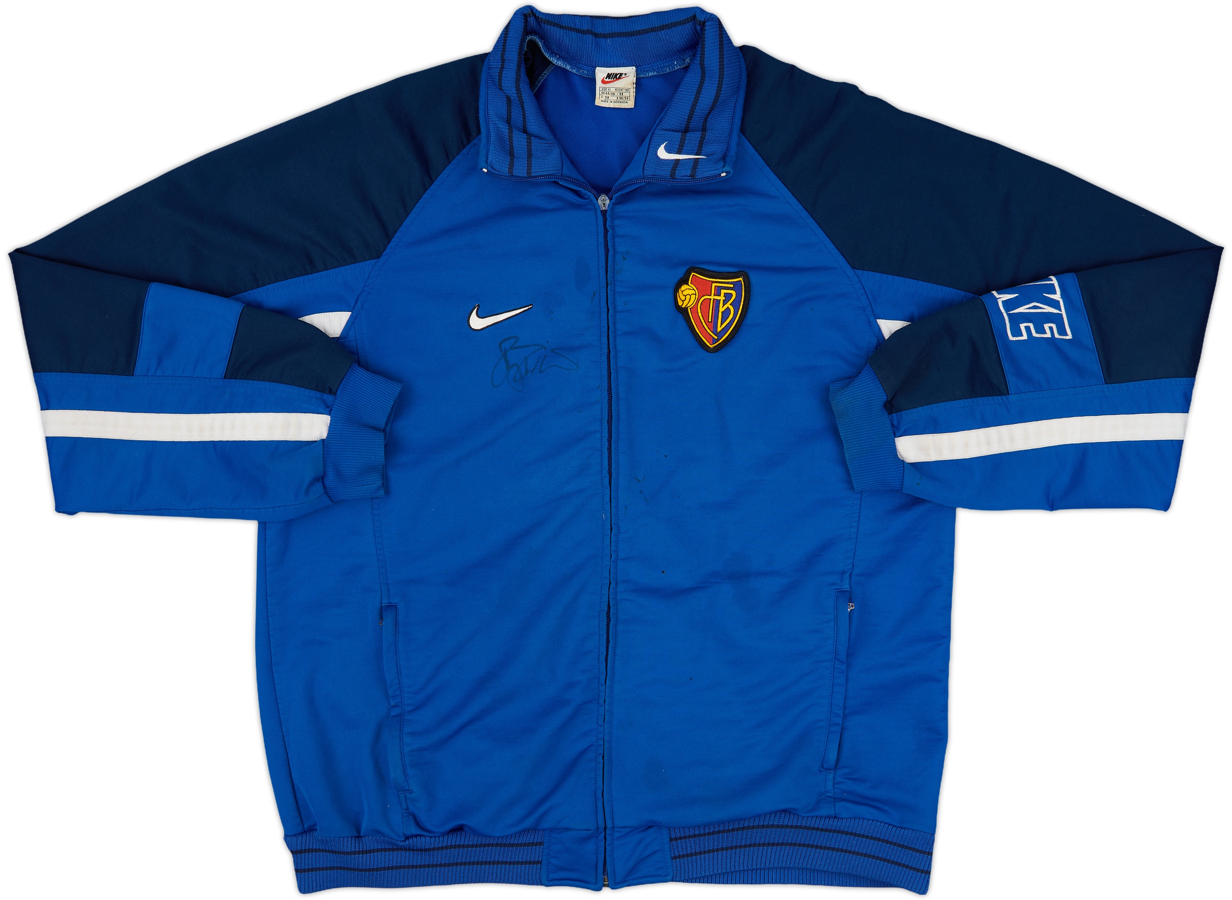 1997-98 FC Basel Signed Nike Track Jacket - 5/10 - (XL)