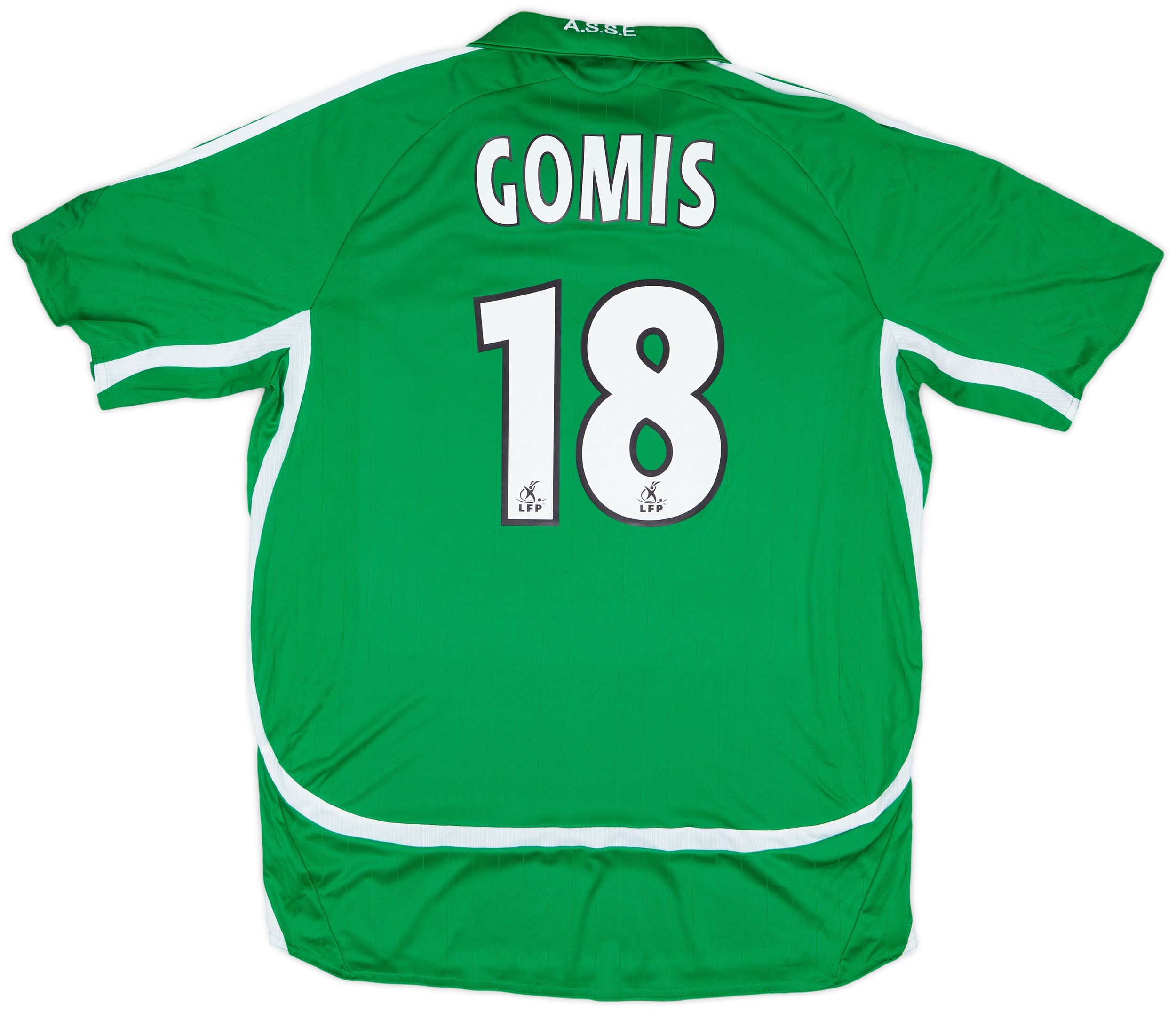 2006-07 Saint Etienne Home Shirt Gomis #18 - 8/10 - (L)