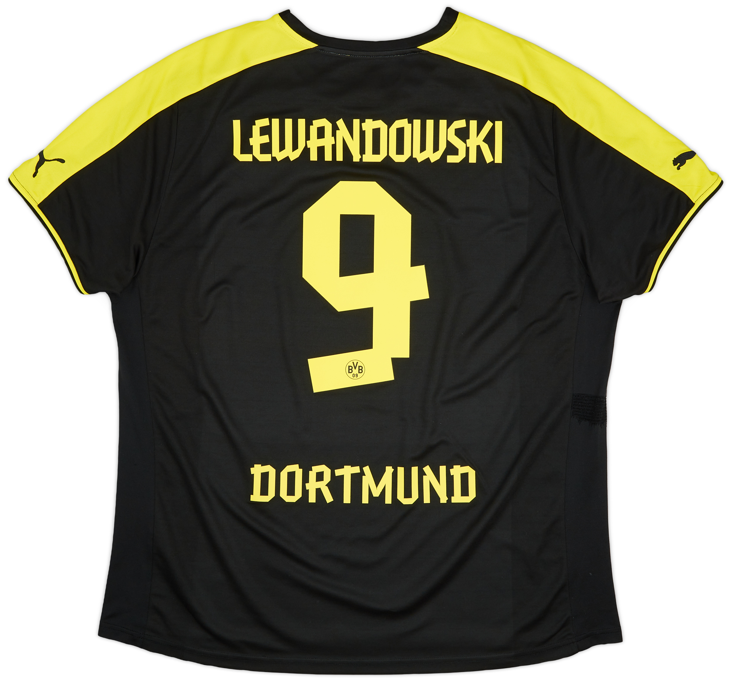 2013-14 Borussia Dortmund Away Shirt Lewandowski #9 - 9/10 - (XL)