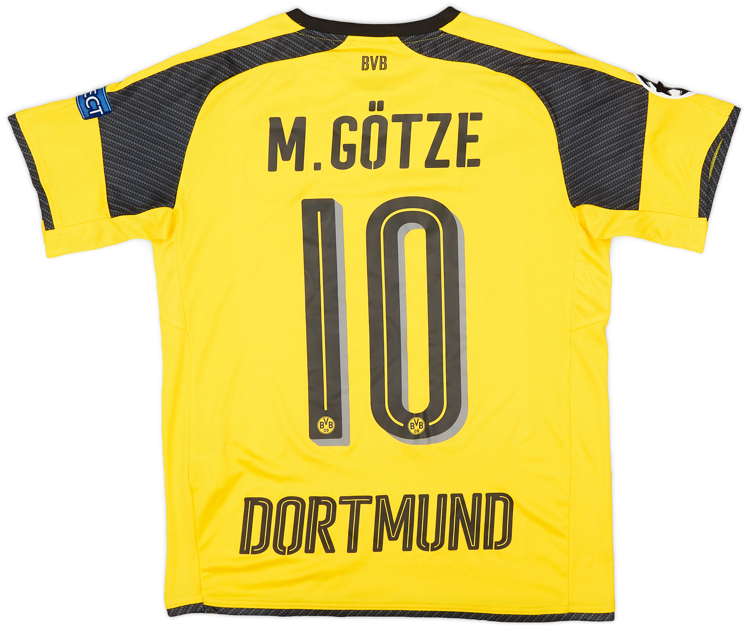 2016-17 Borussia Dortmund Home European Shirt Götze #10 - 8/10 - (L.Boys)