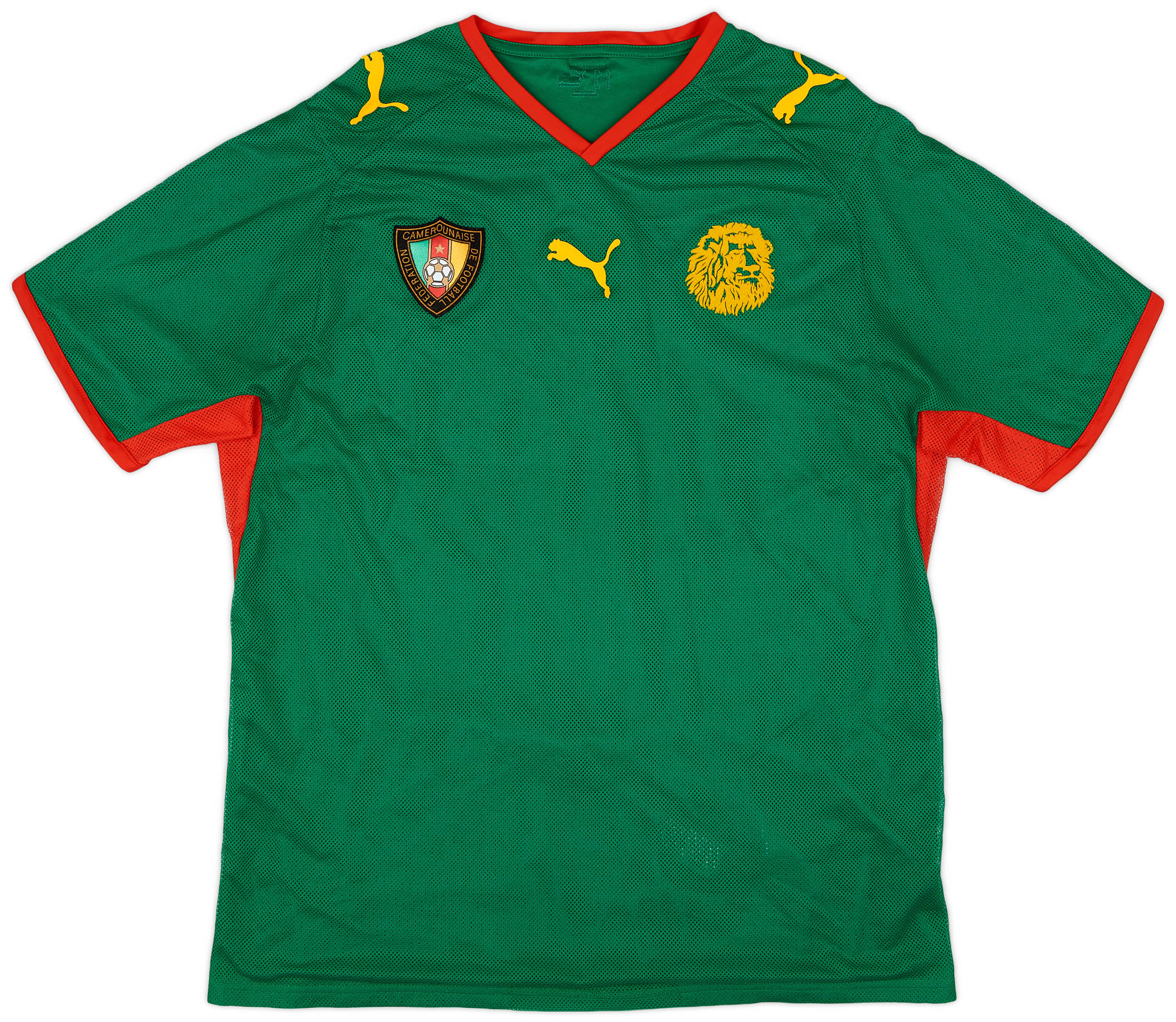 2008-09 Cameroon Player Issue Home Shirt - 9/10 - (L)