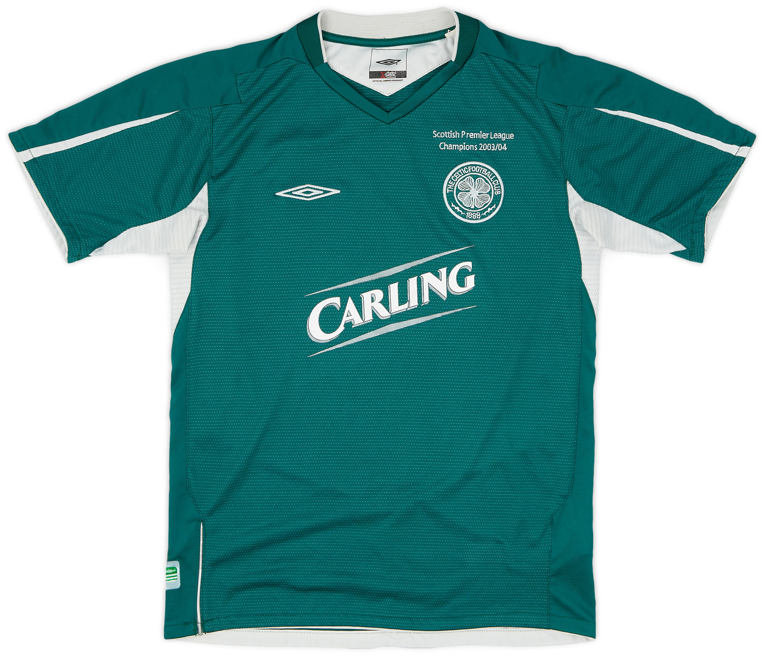 2004-05 Celtic 'Premier League Champions 03/04' Away Shirt - 9/10 - (L ...