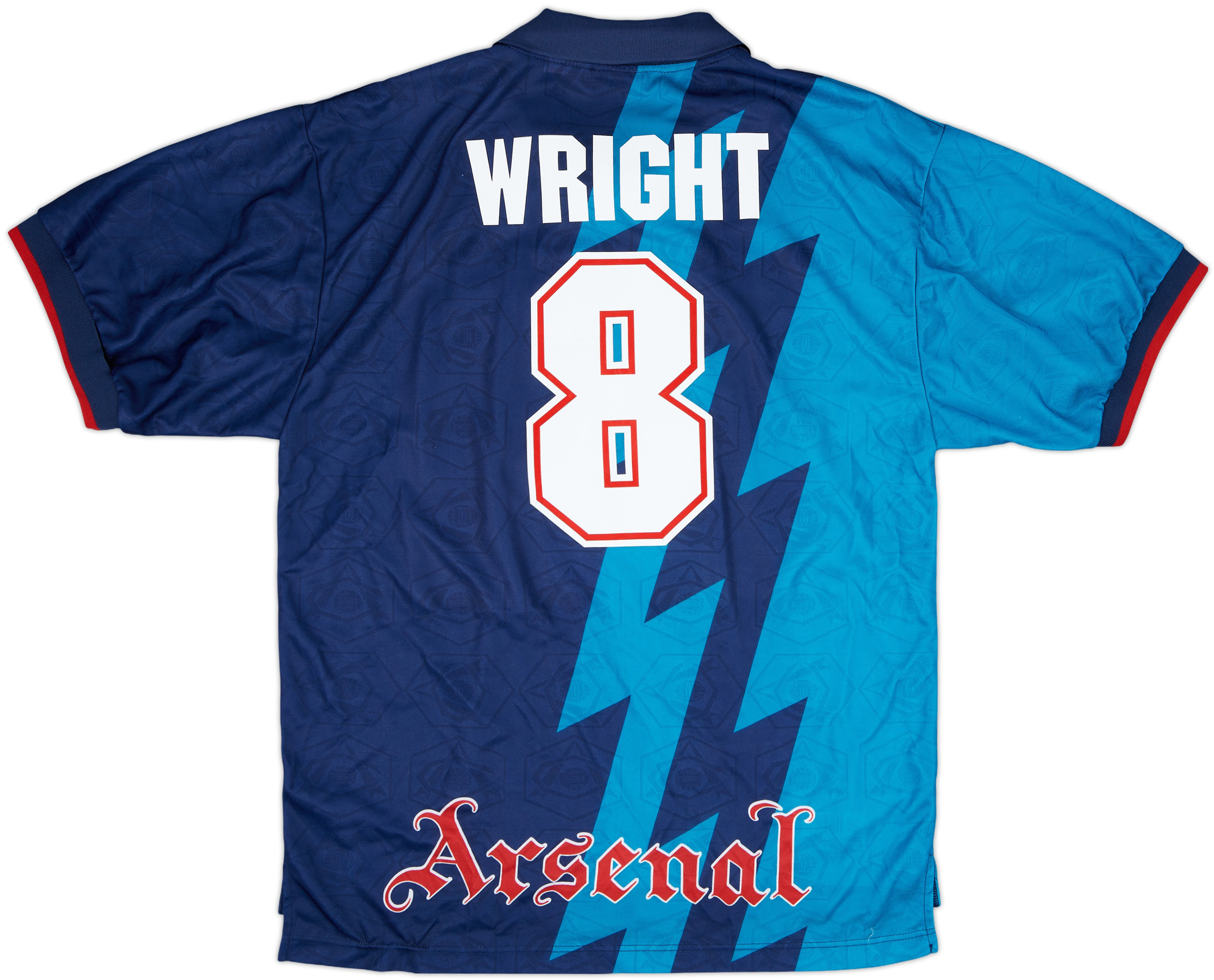 1995-96 Arsenal Away Shirt Wright #8 - 8/10 - (XL)