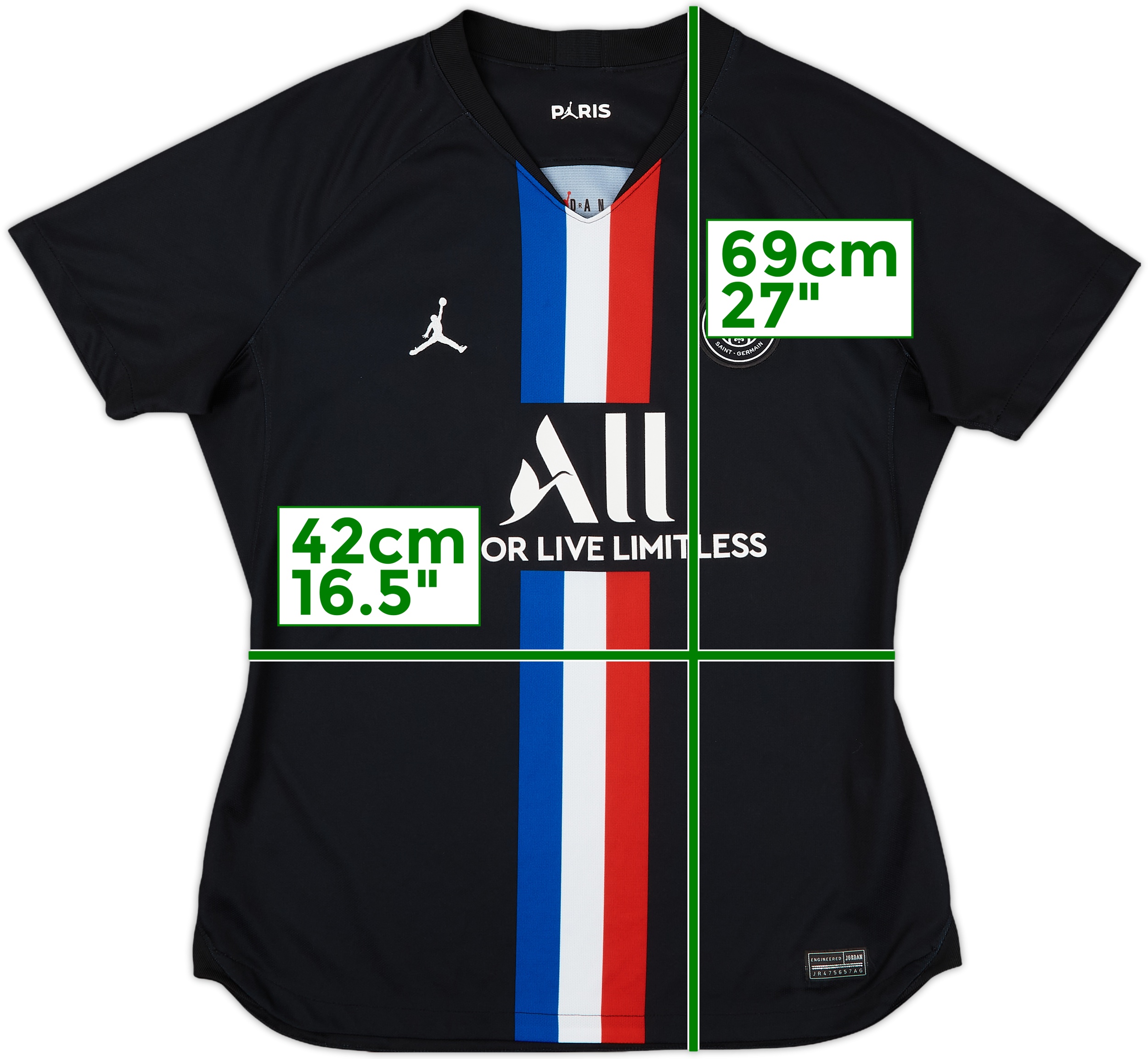 2019-20 Paris Saint-Germain Fourth Shirt - 7/10 - (Women's L) 2019-20 Paris Saint-Germain Fourth Shirt - 7/10 - (Women's L)
