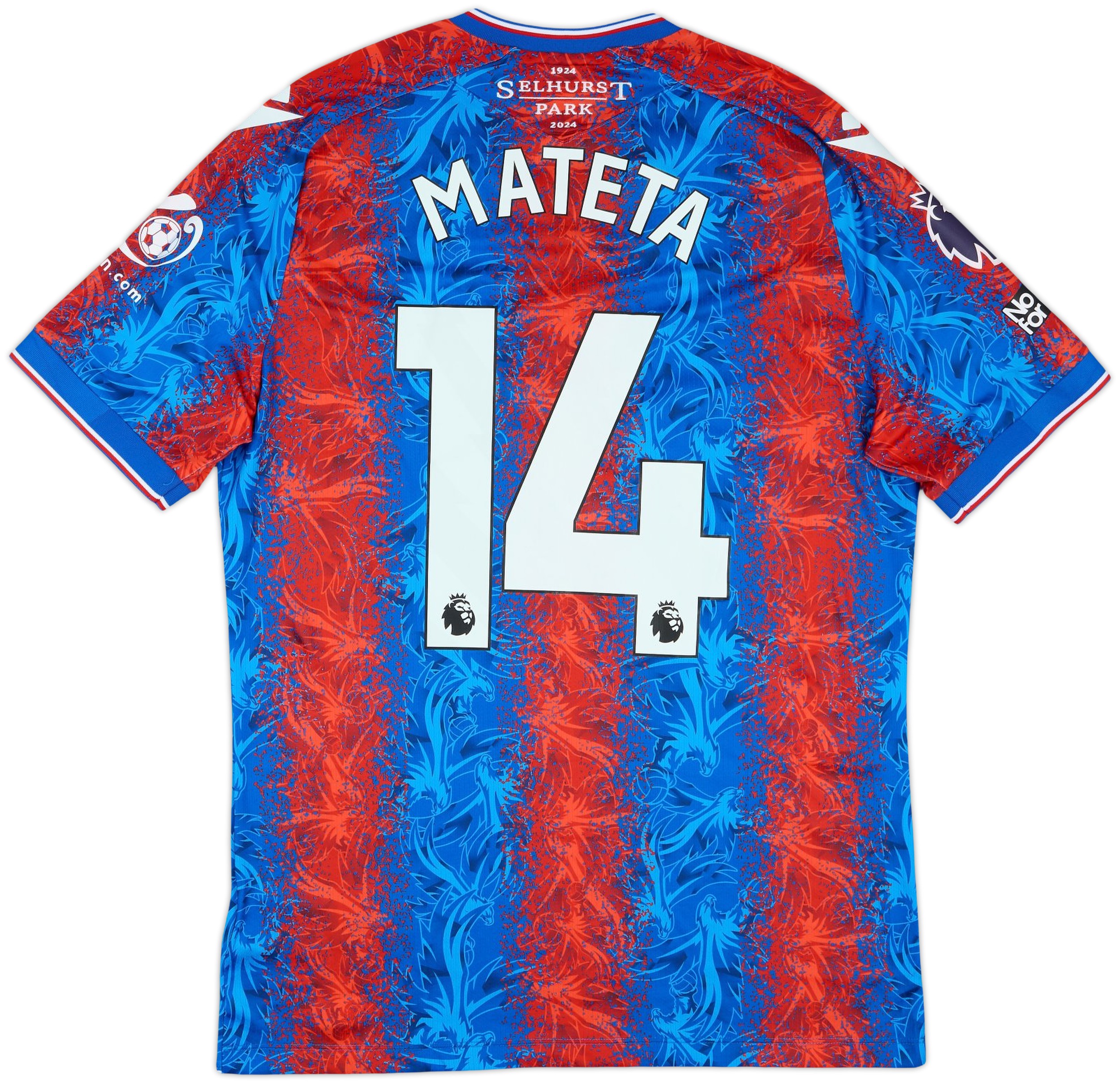 2024-25 Crystal Palace Match Issue Home Shirt Mateta #14