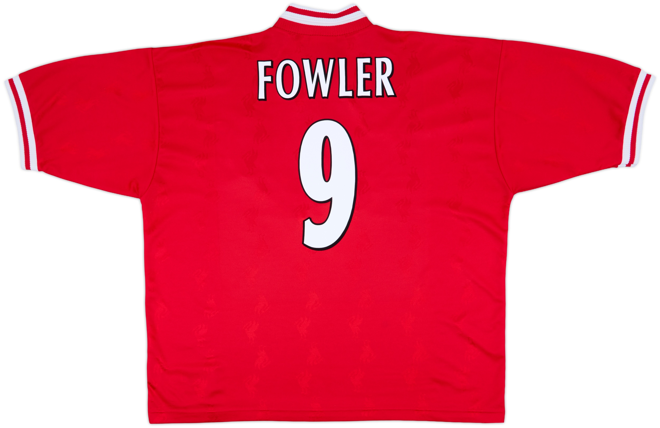 1996-98 Liverpool Home Shirt Fowler #9 - 9/10 - (XXL)