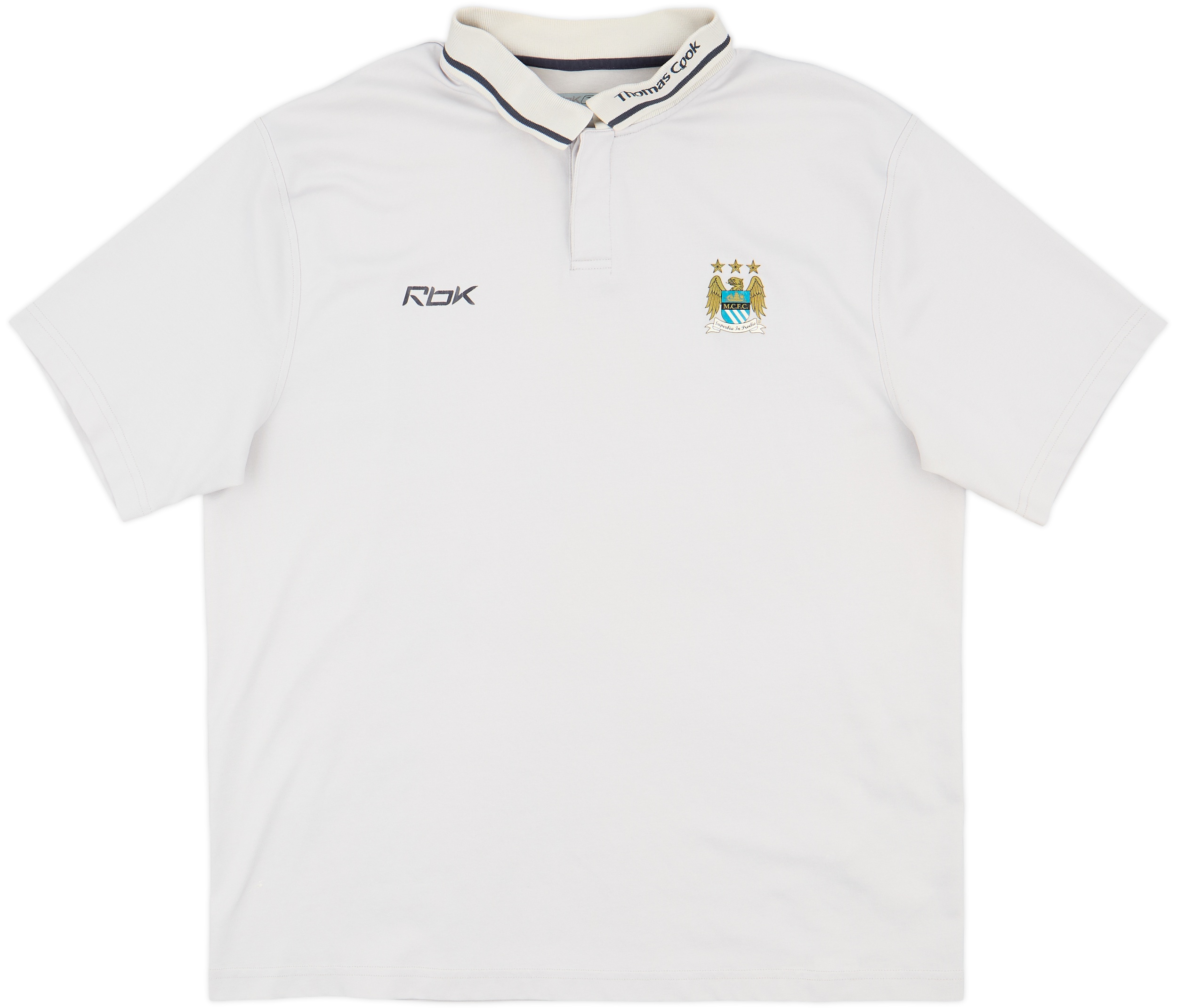 2004-05 Manchester City Reebok Polo Shirt - 8/10 - (XL)