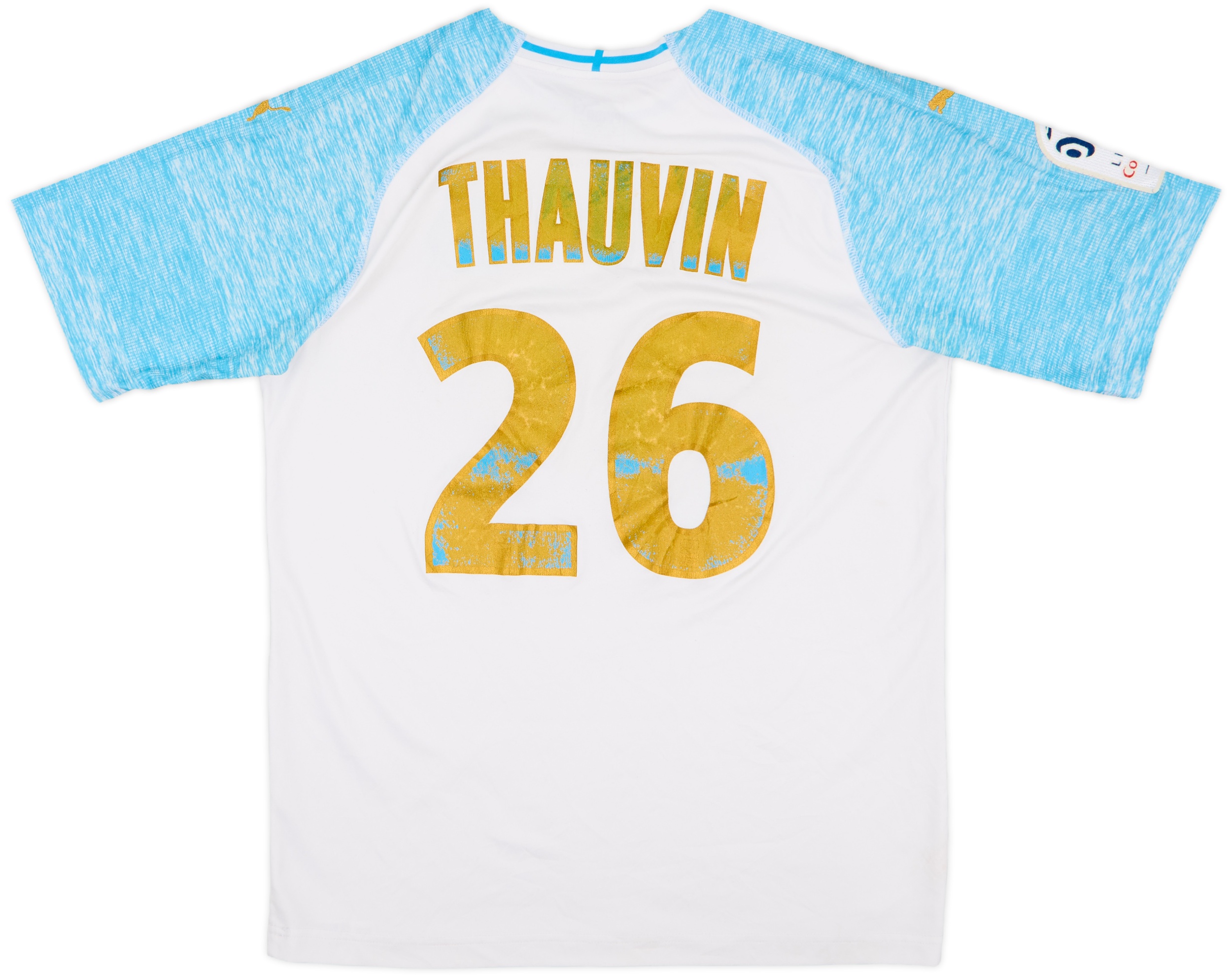 2018-19 Olympique Marseille Home Shirt Thauvin #26 - 4/10 - (M)