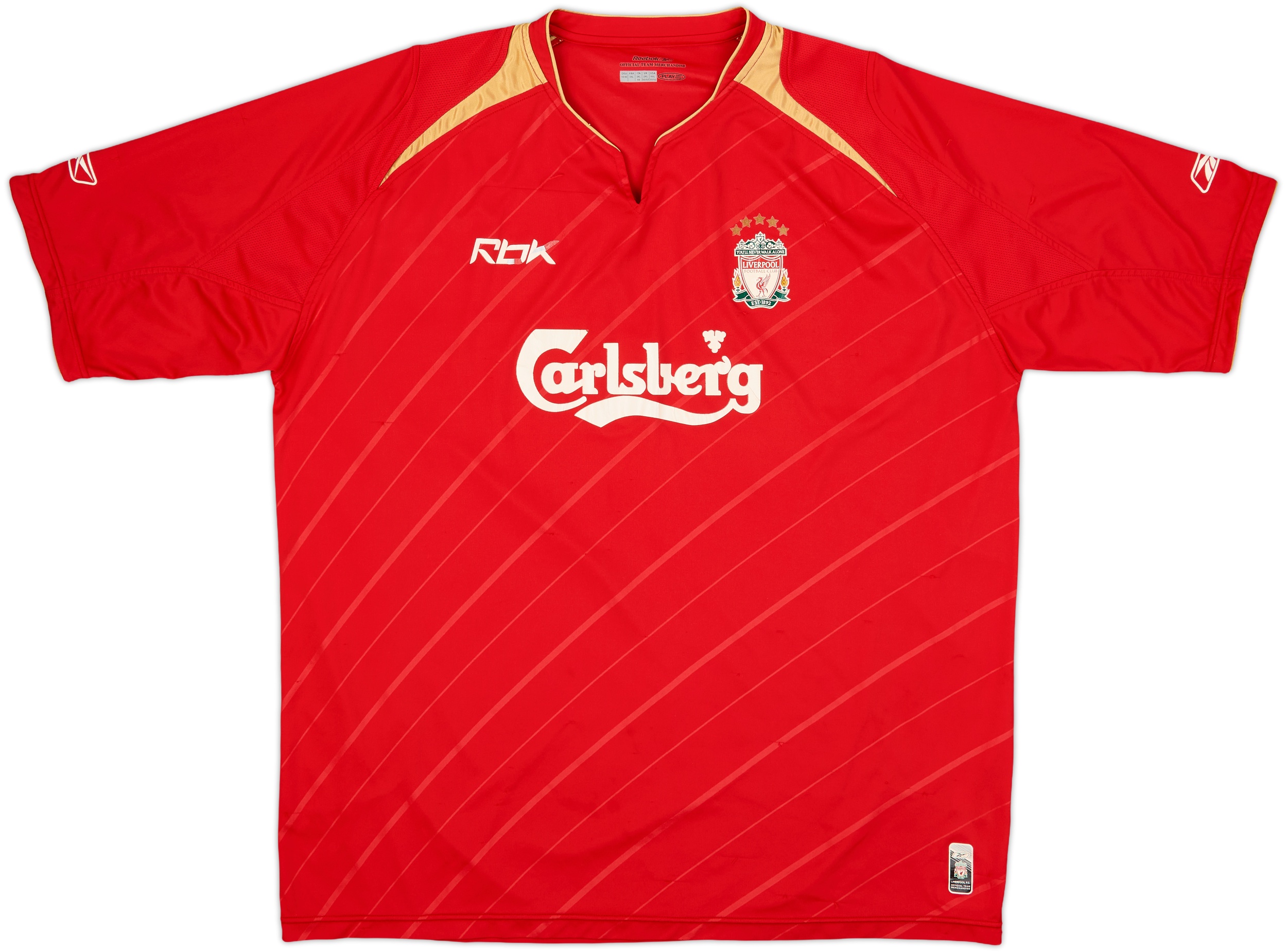 2005-06 Liverpool CL Home Shirt - 4/10 - (XXL)