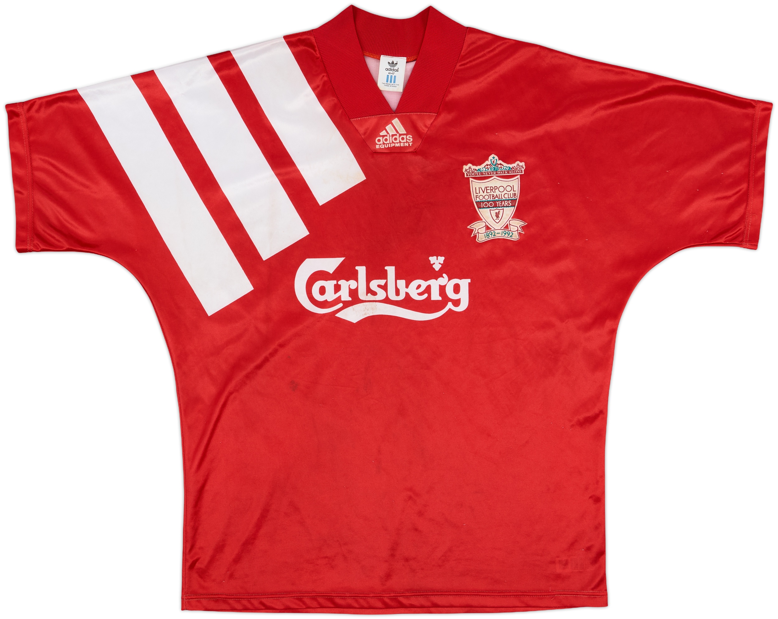 1992-93 Liverpool Centenary Home Shirt - 6/10 - (M/L)
