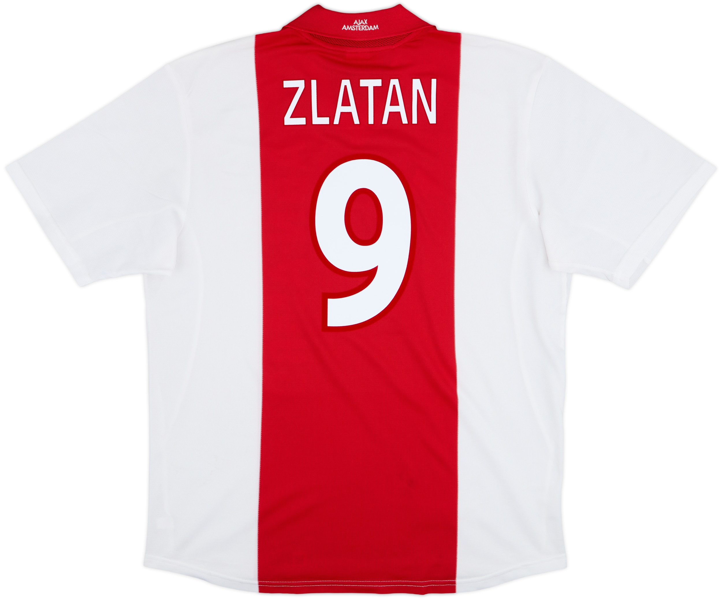 2001-02 Ajax Home Shirt Zlatan #9 - 8/10 - (XL)